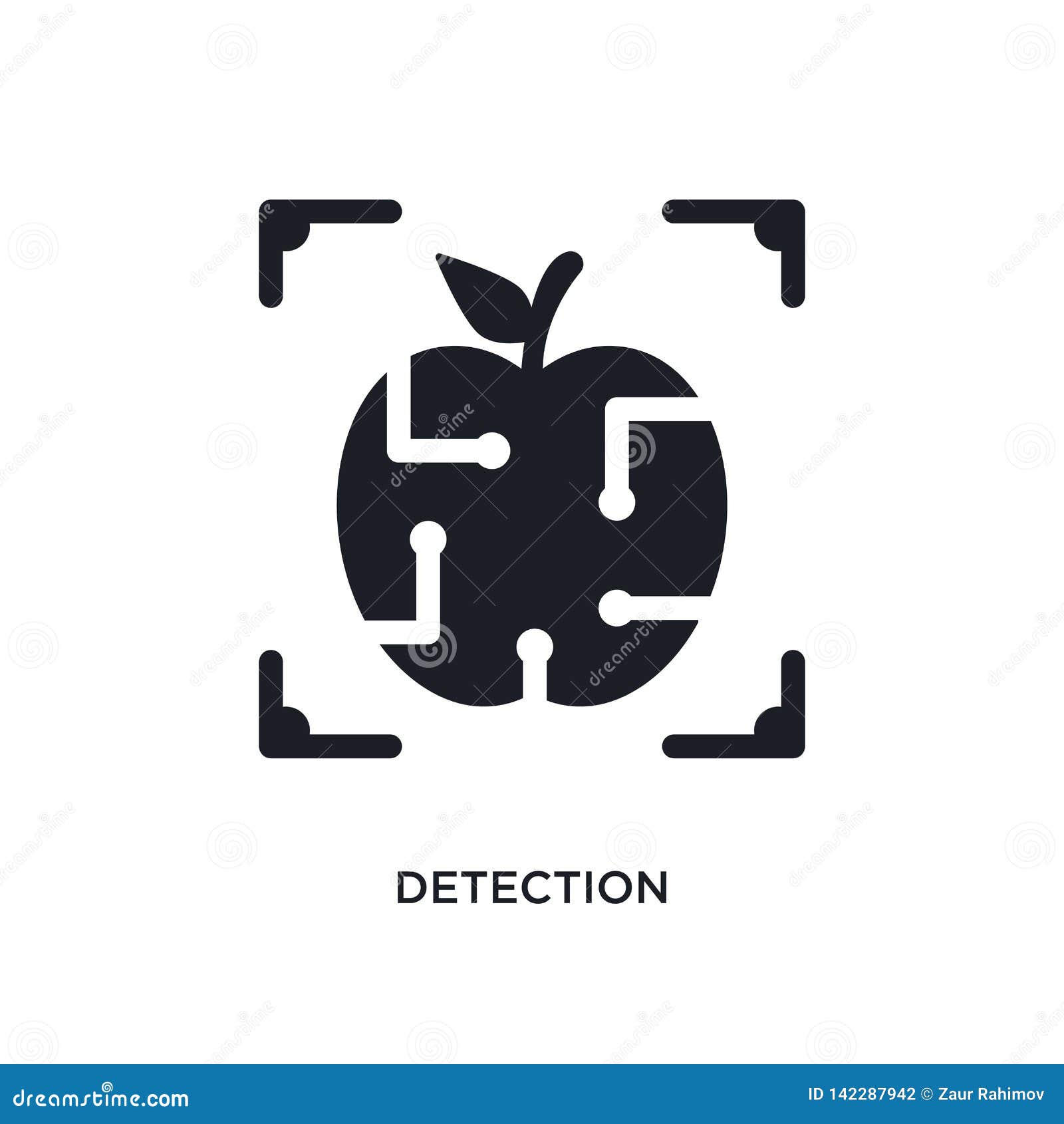 Detection Isolated Icon Simple Element Illustration From Artificial Intelligence Concept Icons