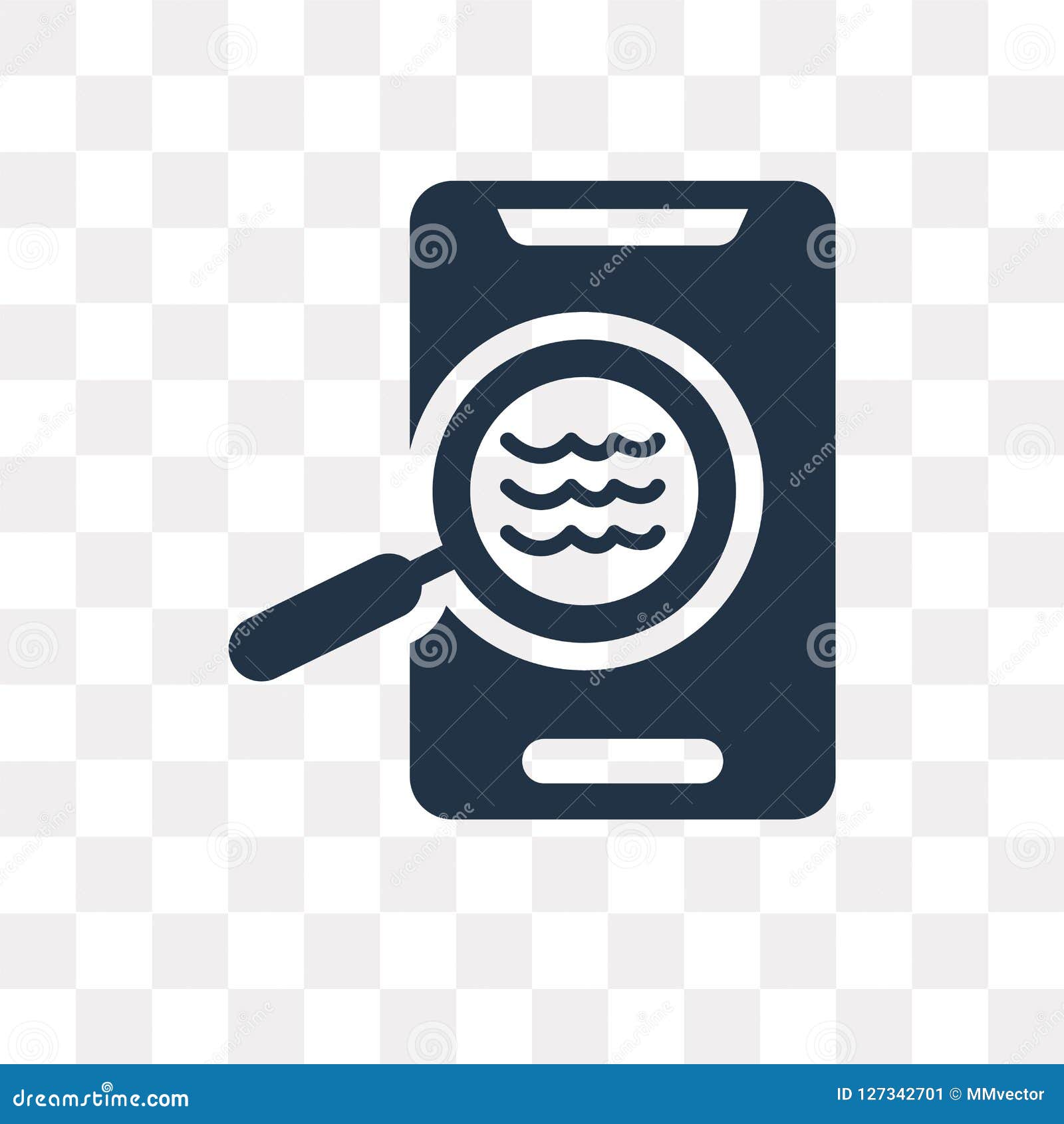 Detection Vector Icon Isolated on Transparent Background, Detect Stock ...