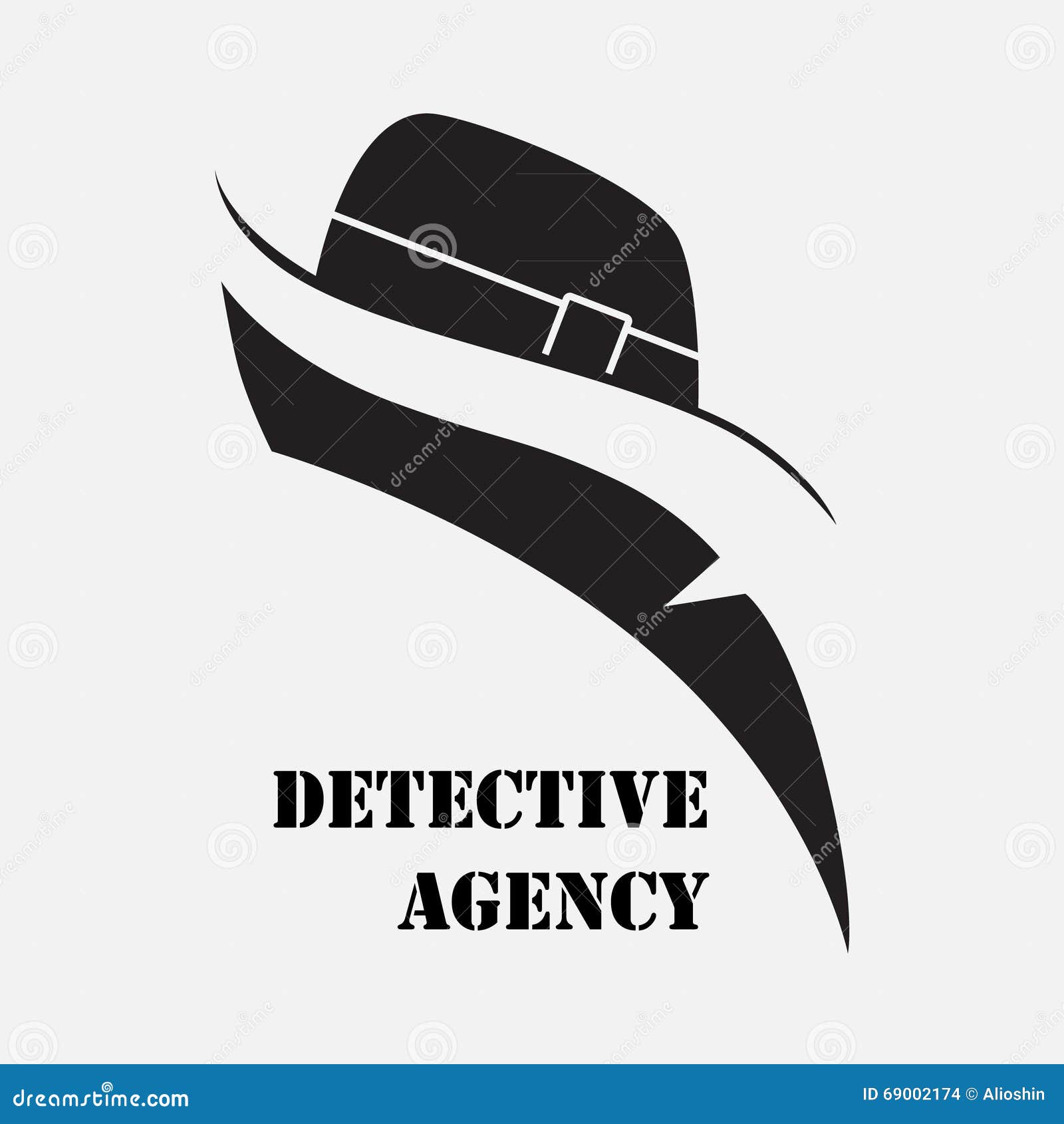 Detective Agency. Elements for Creating Emblems, Signs. Stock Vector ...