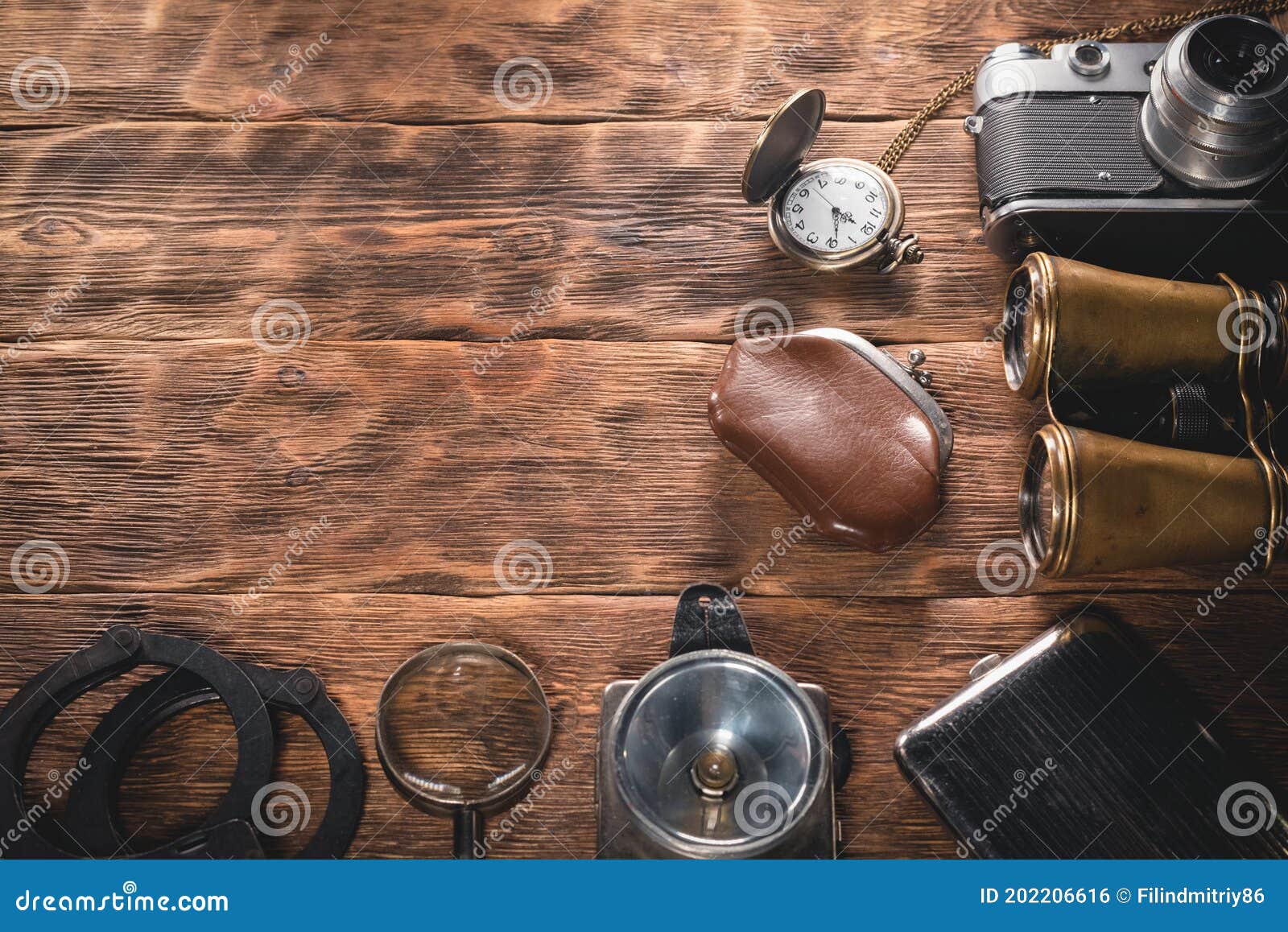 Detective desk stock photo. Image of secret, pocket - 202206616