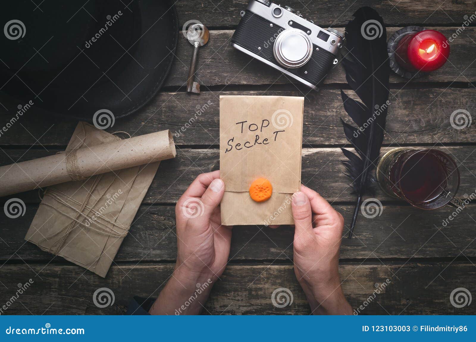 Top secret message. stock image. Image of page, camera - 123103003