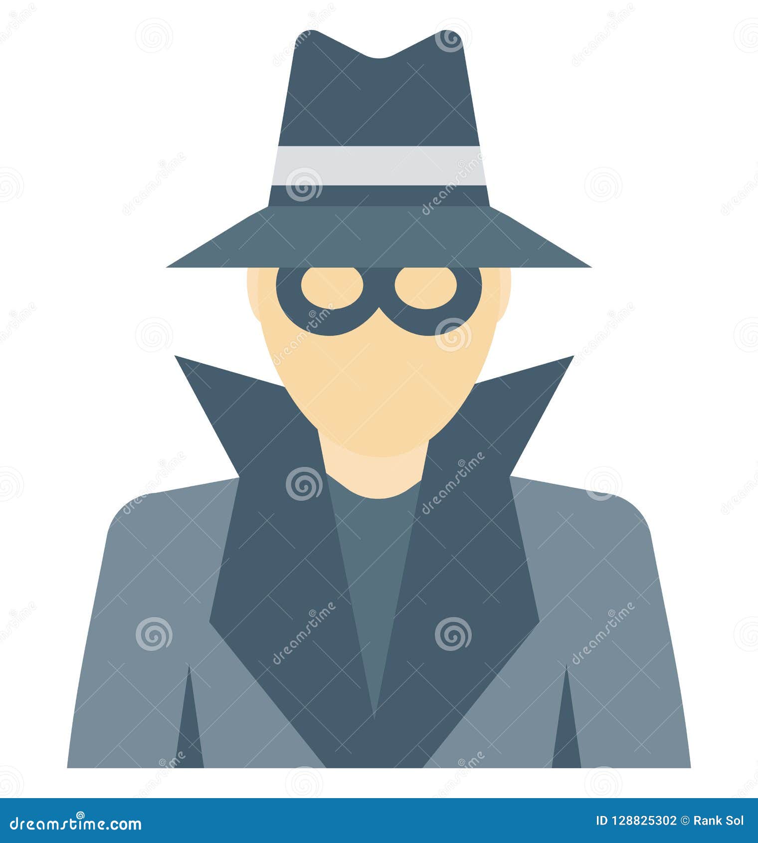 Detective Color Isolated Vector Icon that Easily Can Be Modified and ...