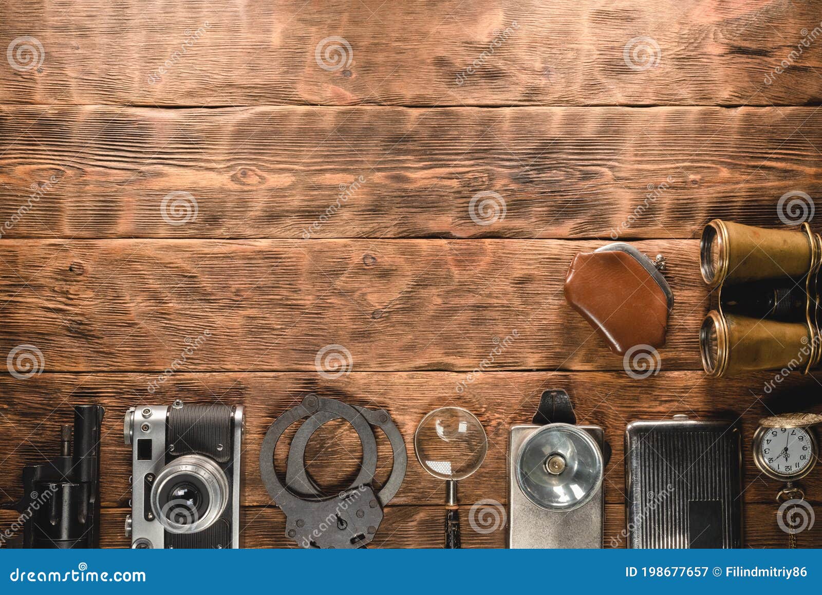 Detective desk stock image. Image of agency, template - 198677657