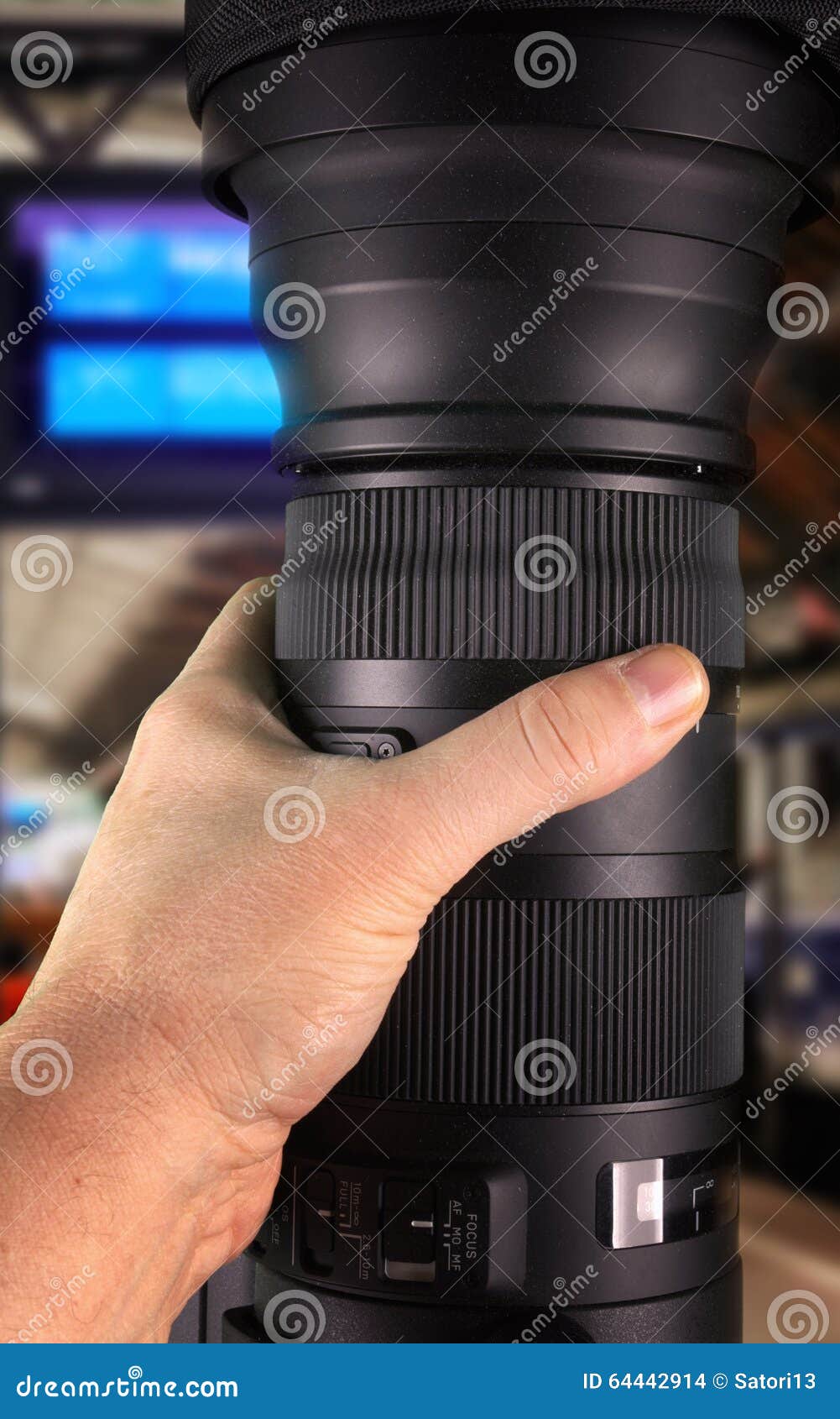 Detective Holding Big Zoom Lens Stock Photo - Image of detective, adult ...