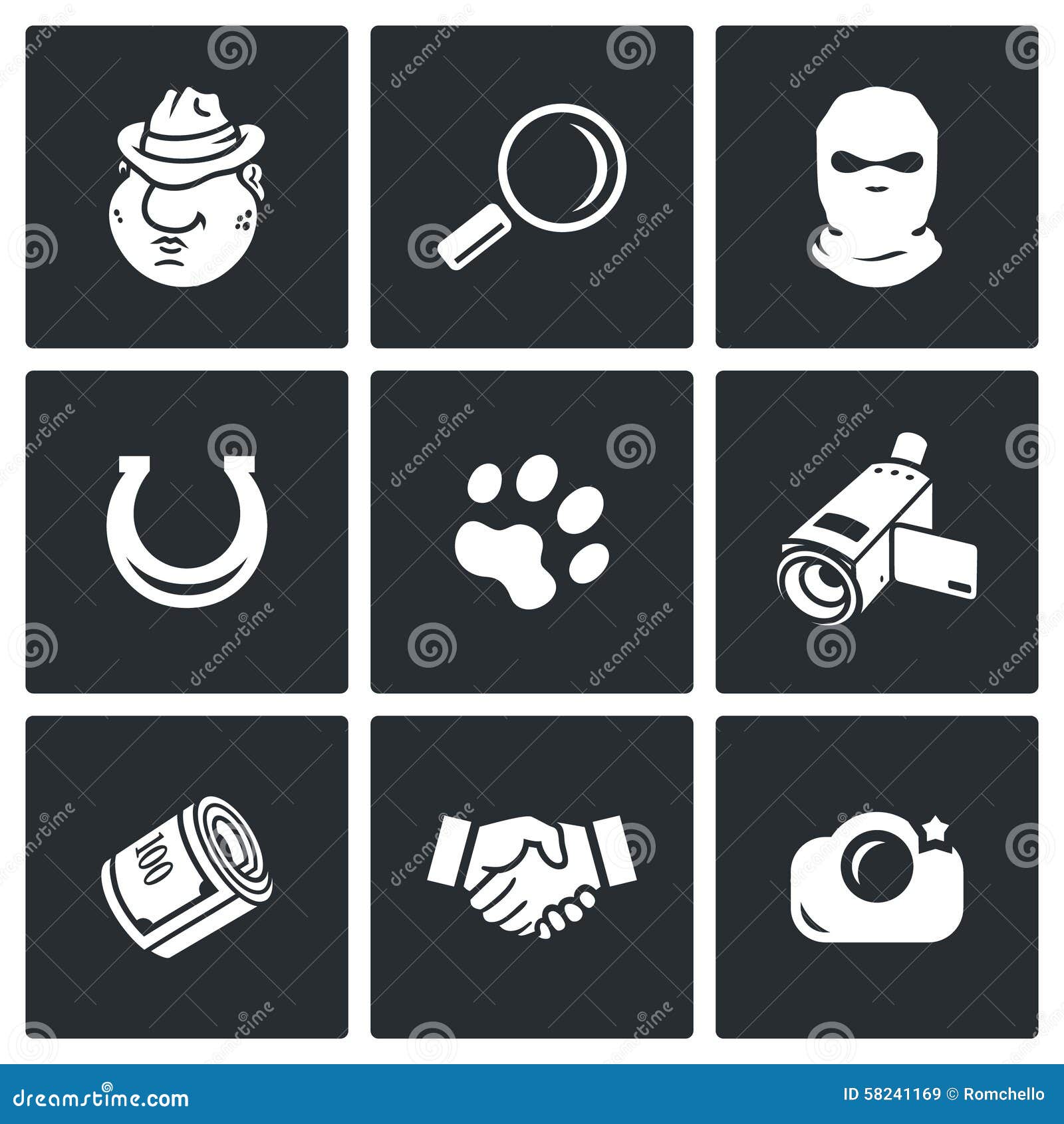 Compromising Through Magnifier. Doodle Design. Royalty-Free Stock Image ...