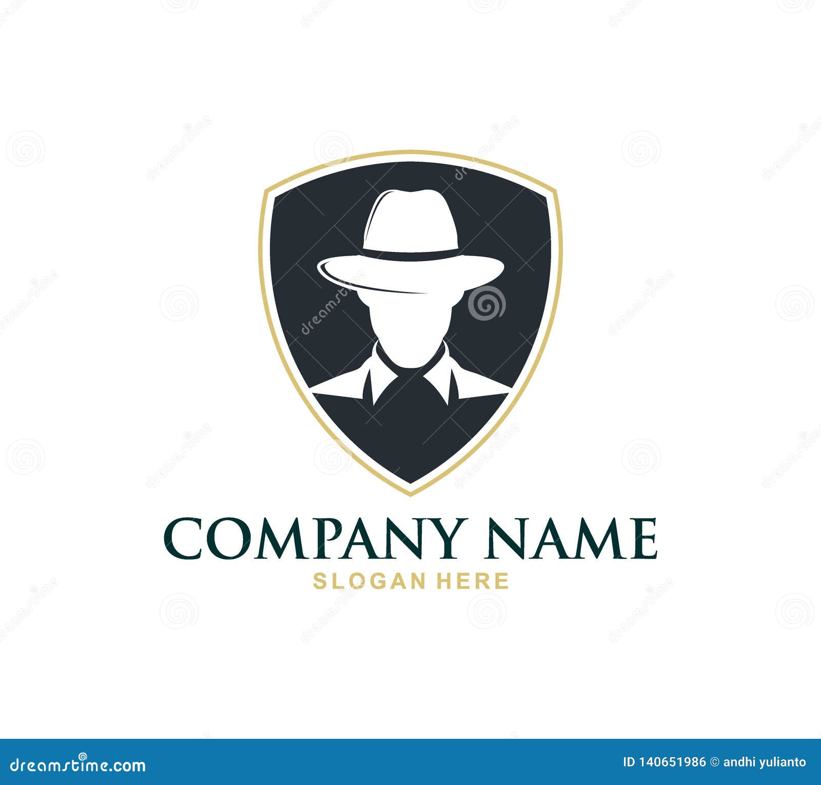 Detective Investigation Service Vector Icon Logo Design Stock ...