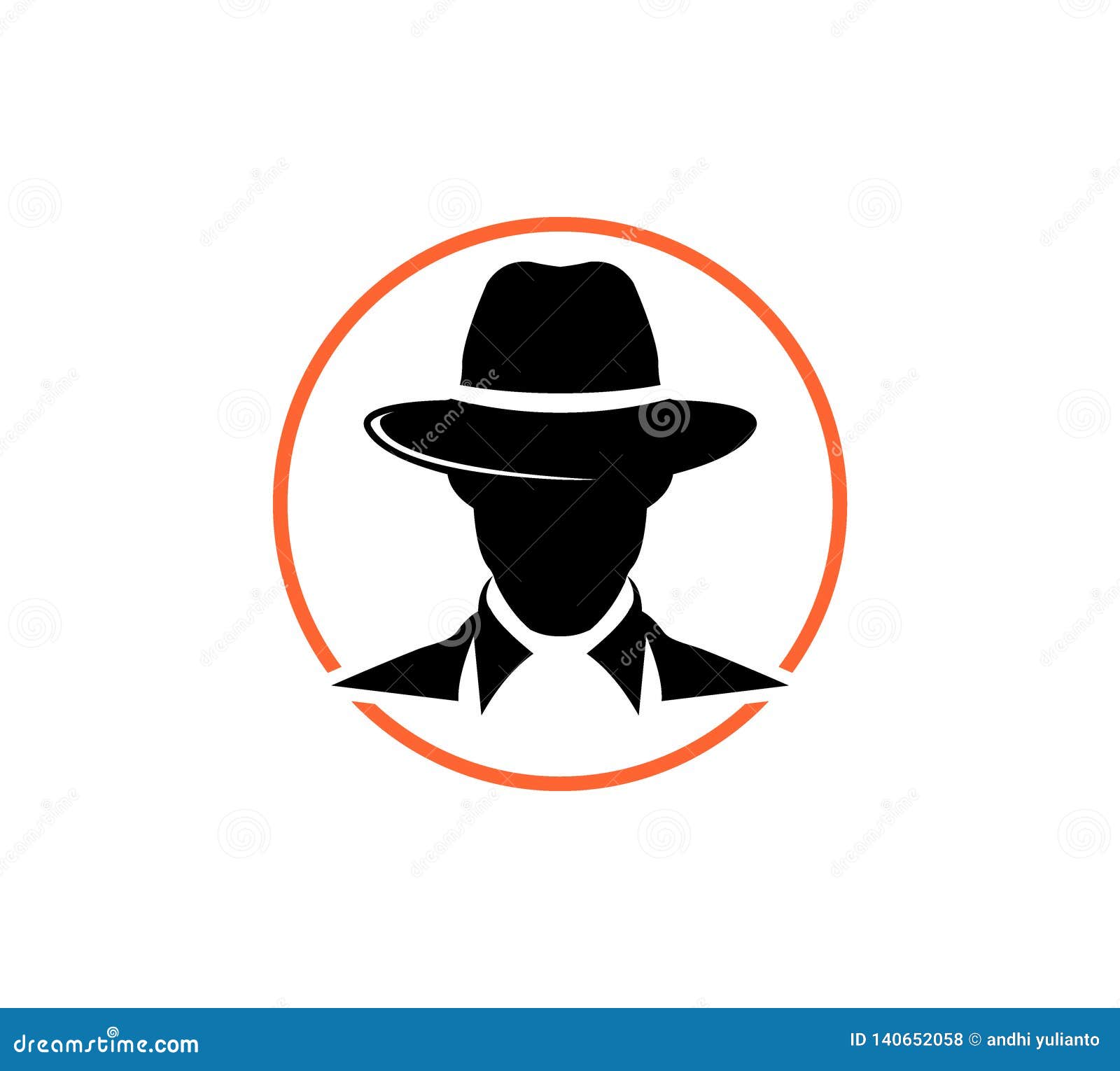 Detective Investigation Service Vector Icon Logo Design Stock ...