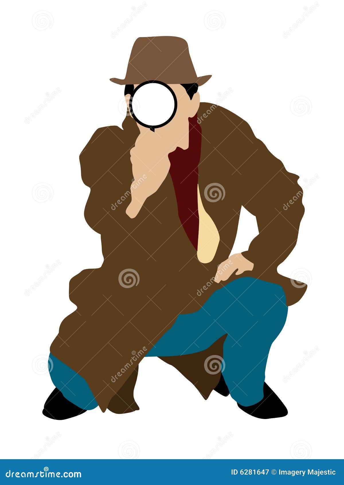 Detective Looking Lens Stock Illustrations – 2,516 Detective Looking ...