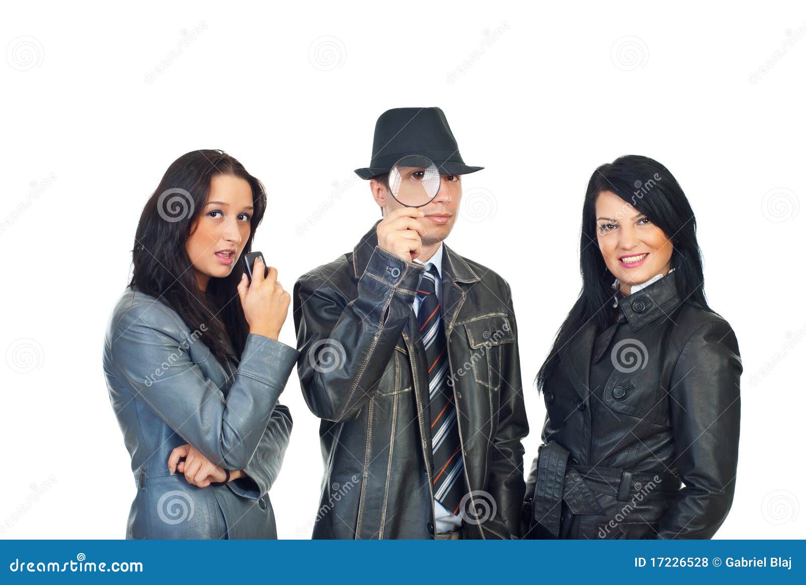 Detective Man And Women Assistants Stock Photo - Image: 17226528