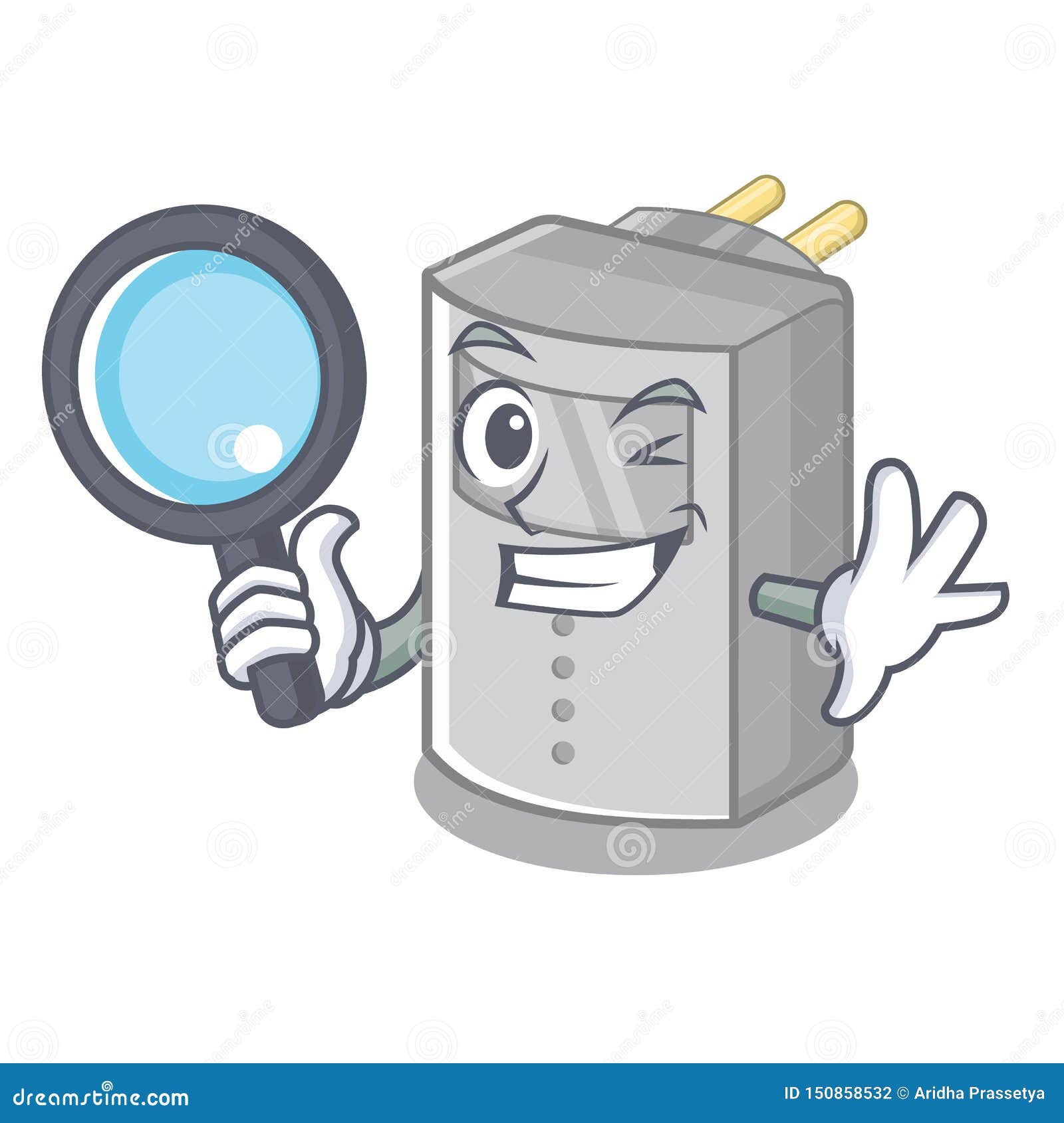 Detective Motion Sensor in the Cartoon Shape Stock Vector ...