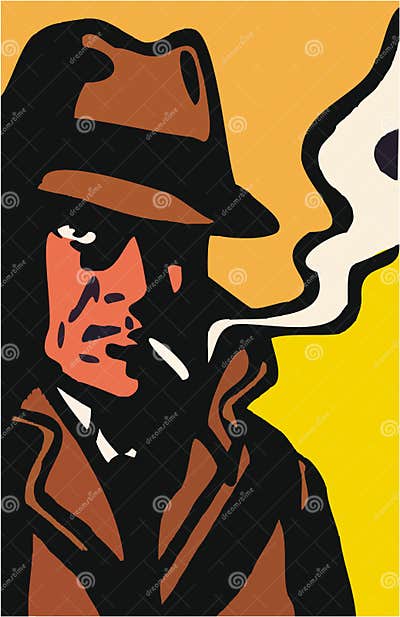 Detective Stars stock vector. Illustration of detective - 1266902