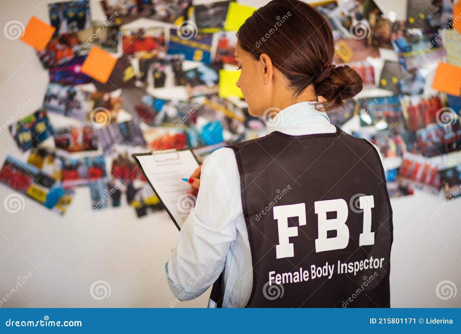 Detective writing document stock image. Image of efficiency - 215801171