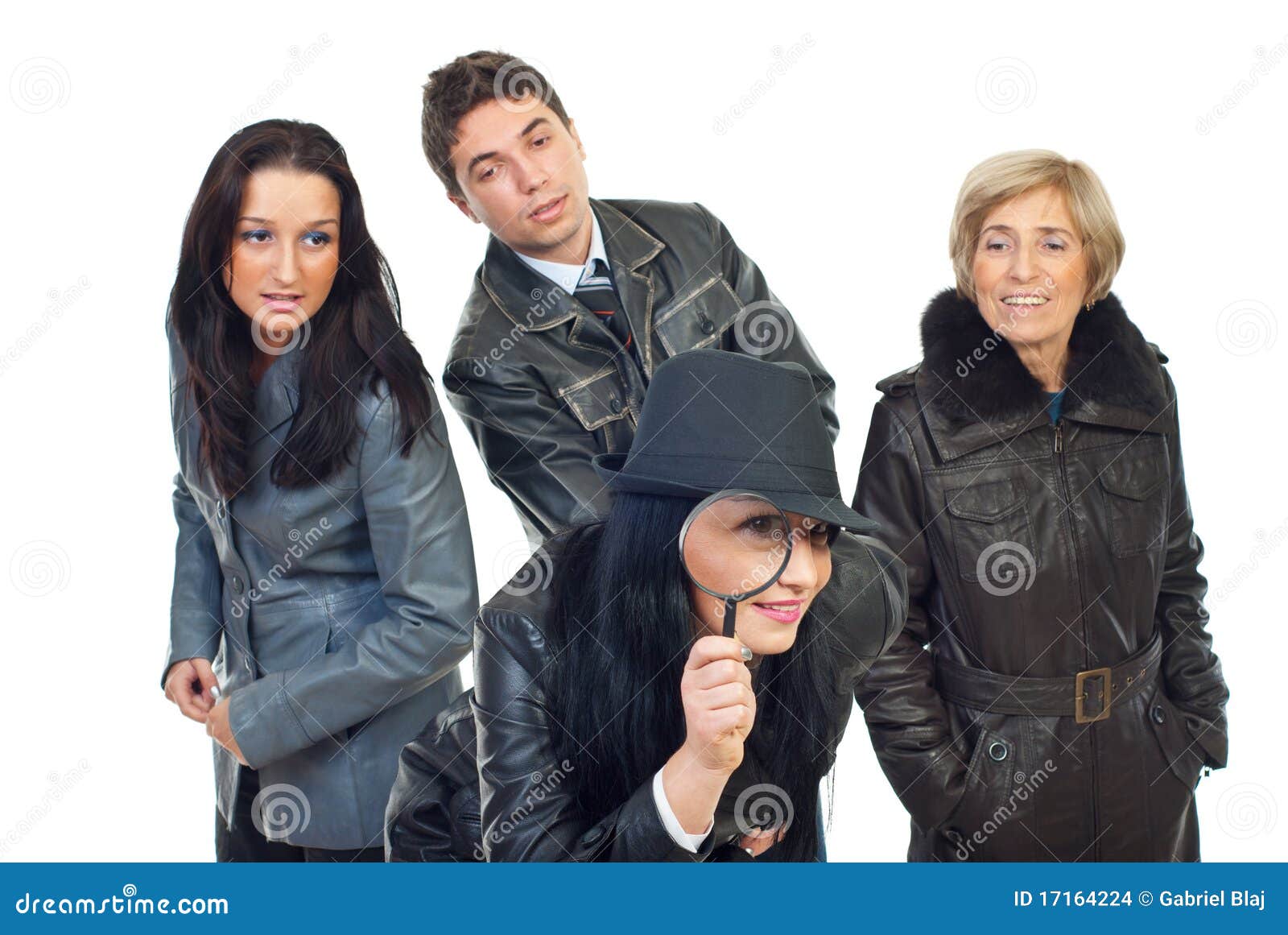 Detectives in action stock photo. Image of background - 17164224