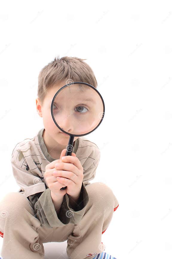 Detektiv- barn fotografering för bildbyråer. Bild av forskning - 13815197