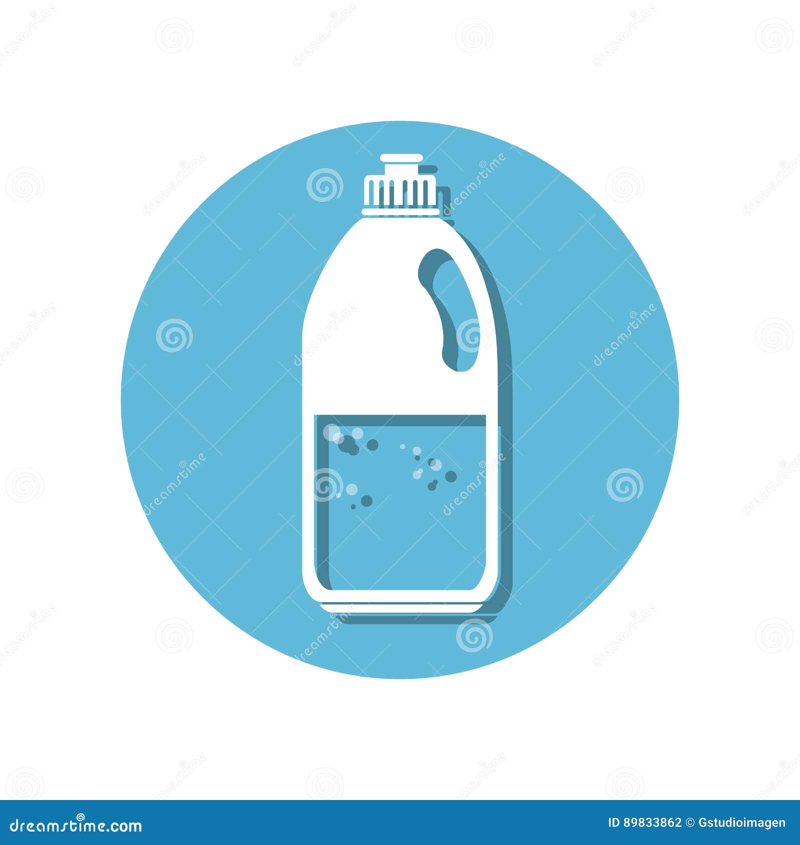 Detergent Bottle Laundry Icon Stock Illustration - Illustration of home ...