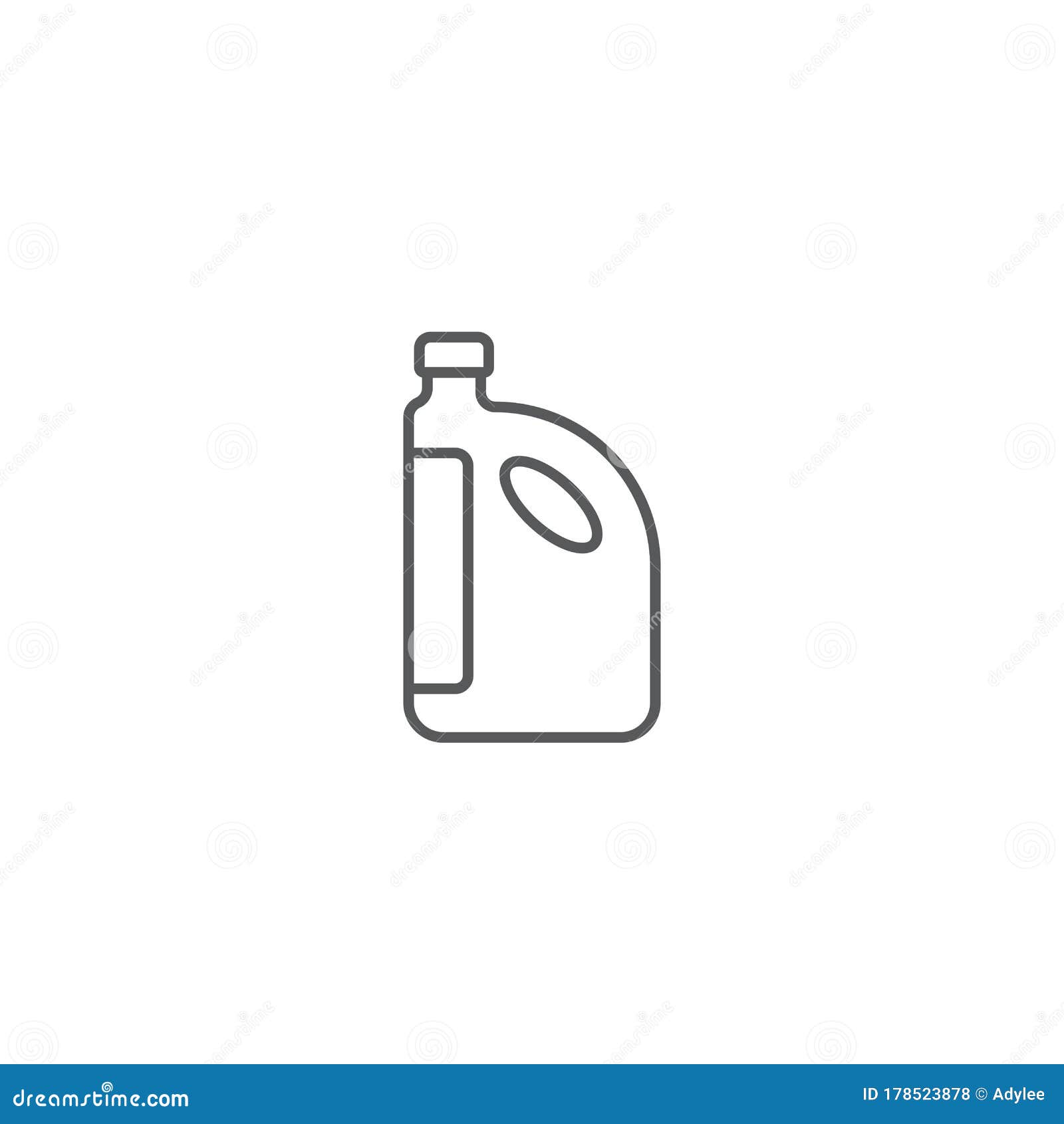 Detergent Bottle Vector Icon Symbol Isolated on White Background Stock ...