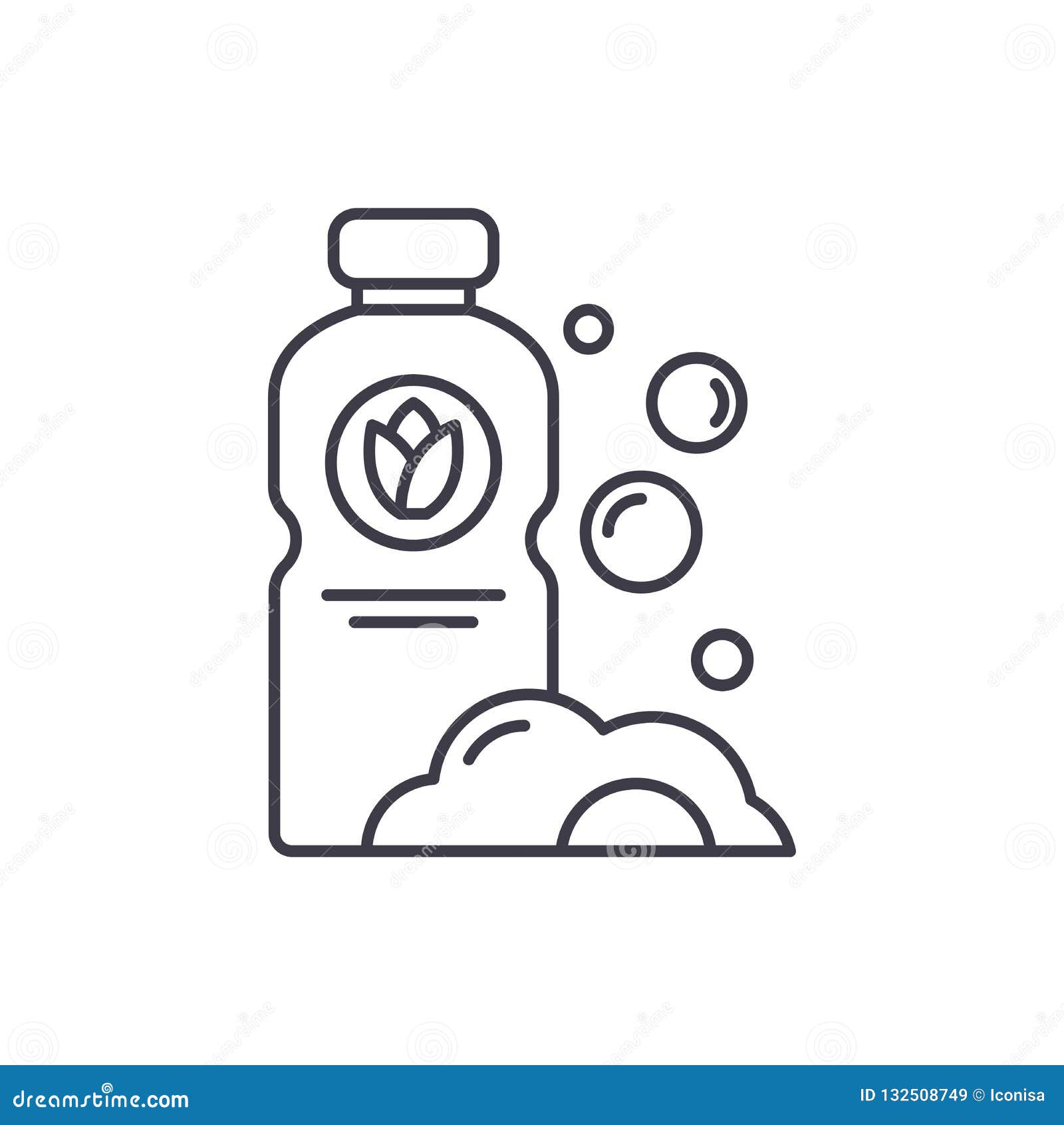 Detergent Line Icon Concept. Detergent Vector Linear Illustration ...