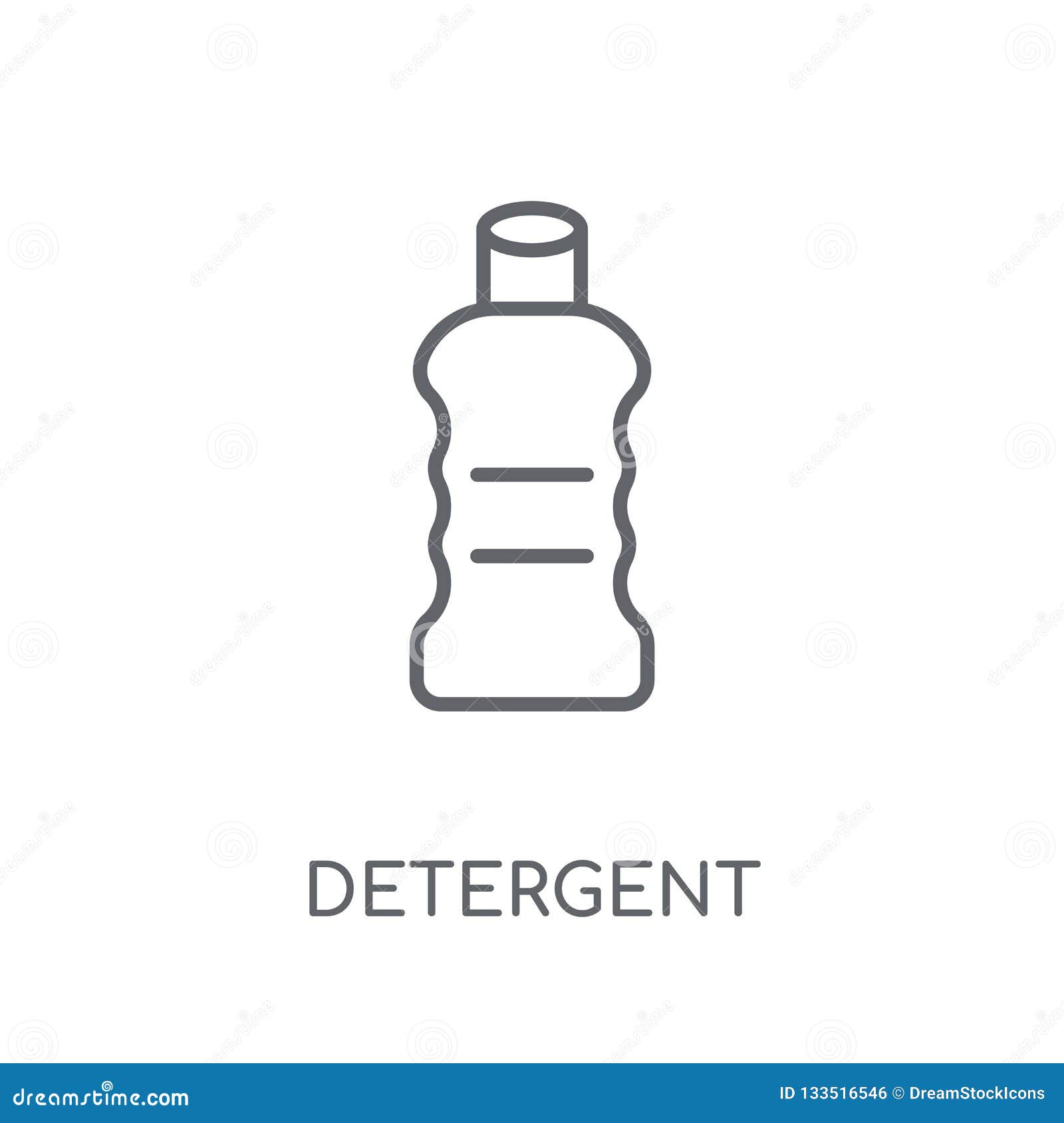 Detergent Linear Icon. Modern Outline Detergent Logo Concept on Stock ...