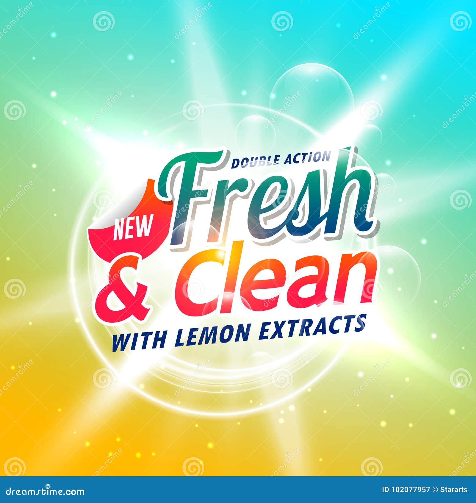 Detergent Packaging Creative Design Concept Stock Vector - Illustration ...