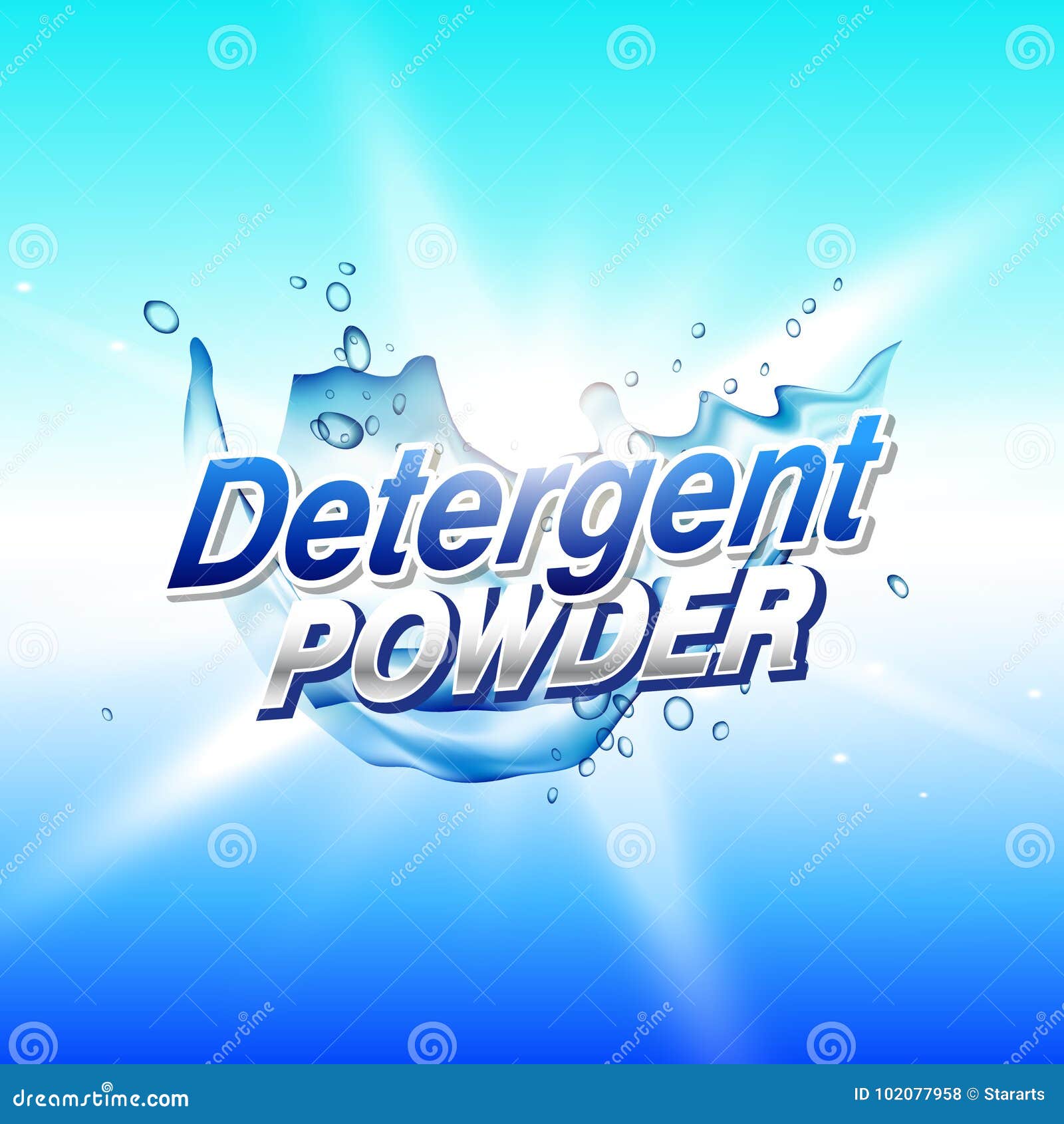 Detergent Powder Cleaning Product Packaging Concept Design Template ...