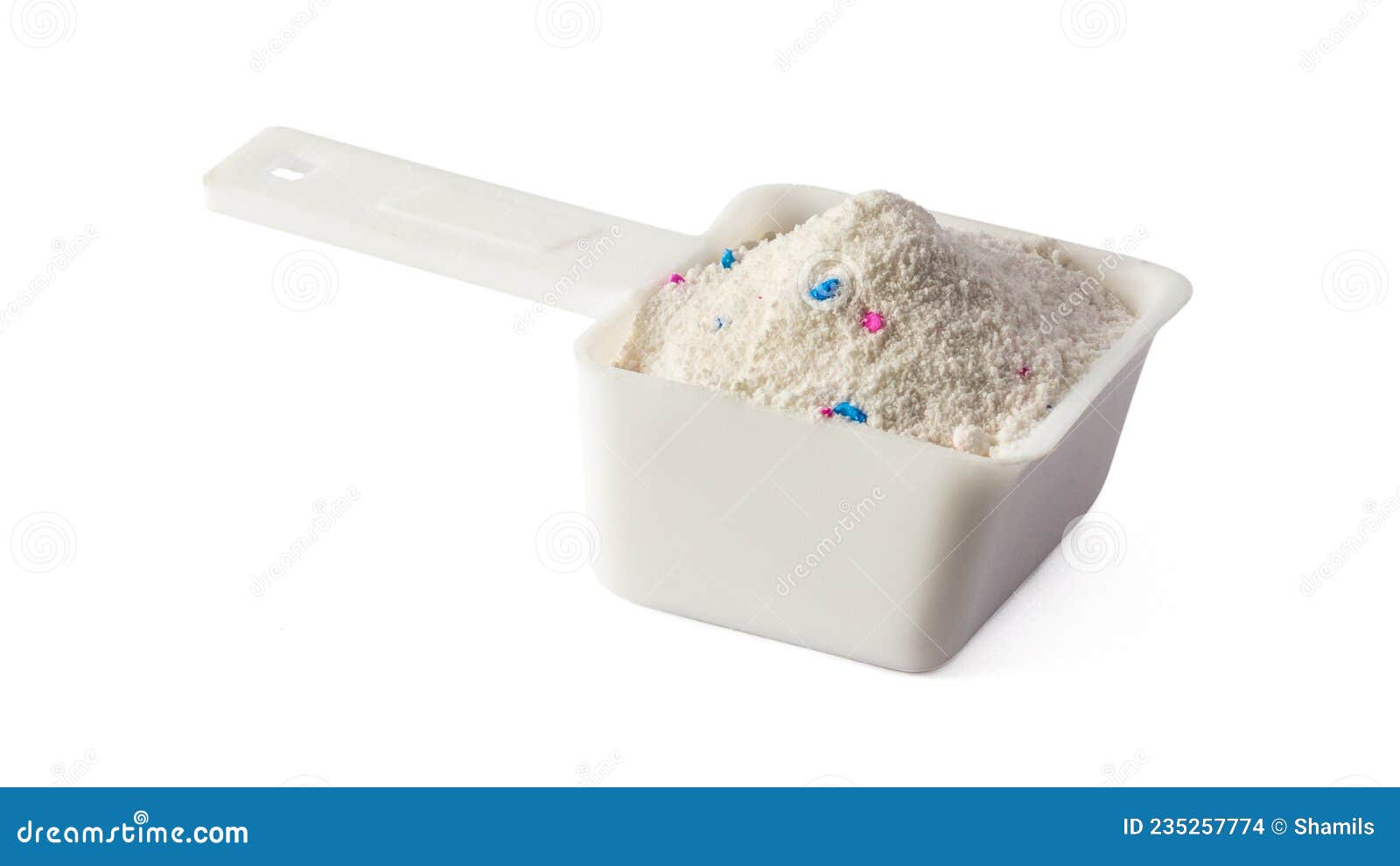 Detergent Powder in Measuring Spoon Stock Photo - Image of isolated ...