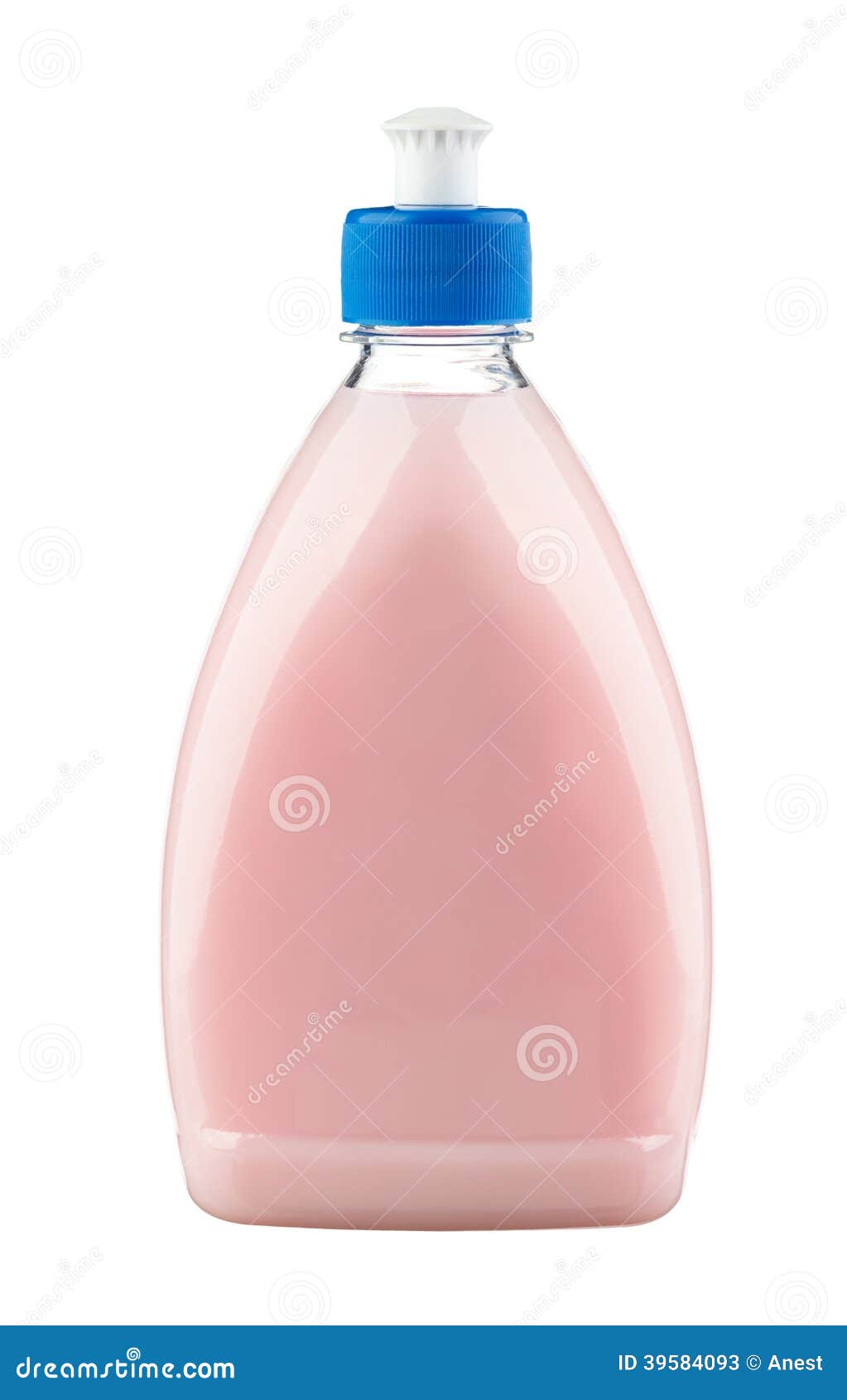 Detergent in Red Plastic Bottle Stock Image - Image of cleaner, purple ...