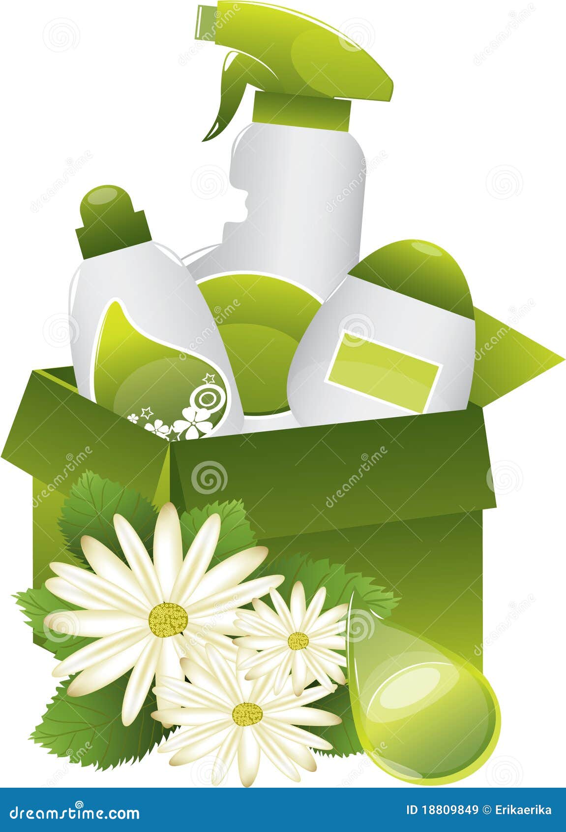 Detergent set stock vector. Illustration of maintenance - 18809849