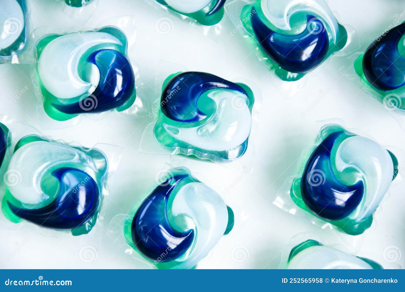 Detergent Softener Pods. Softener for Washing Stock Photo - Image of ...