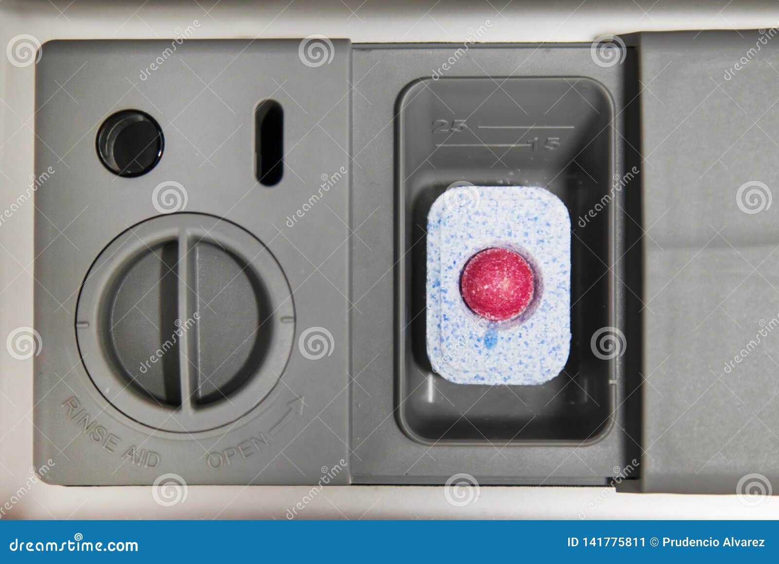 Detergent tablet closeup stock image. Image of dish - 141775811