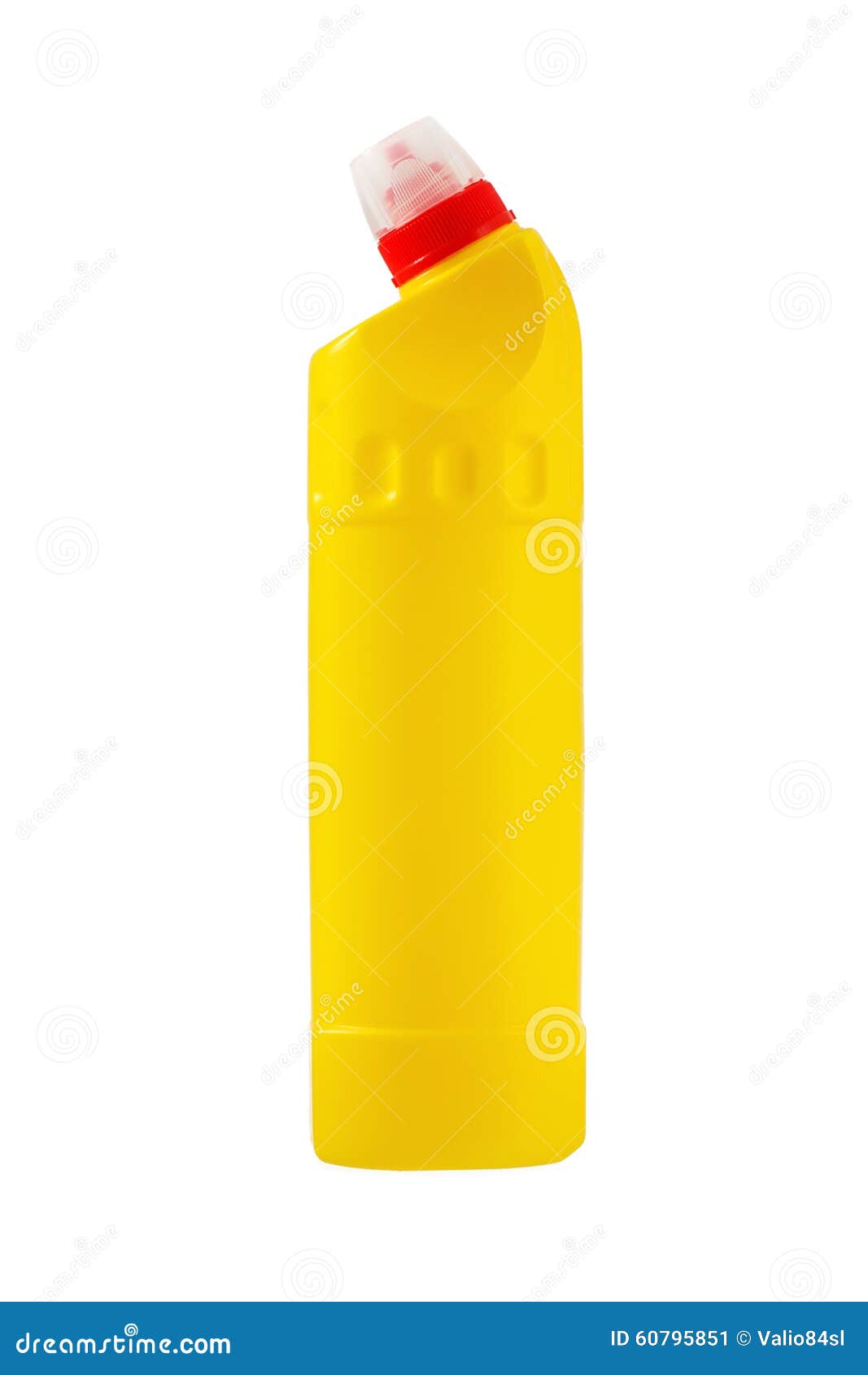 Detergent Yellow Bottle. Cleaning Product Isolated on White Back Stock ...