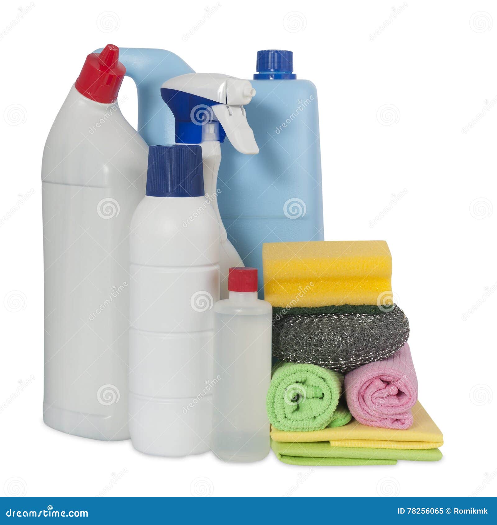 Detergents To Clean the House Stock Image - Image of detergent, wipes ...