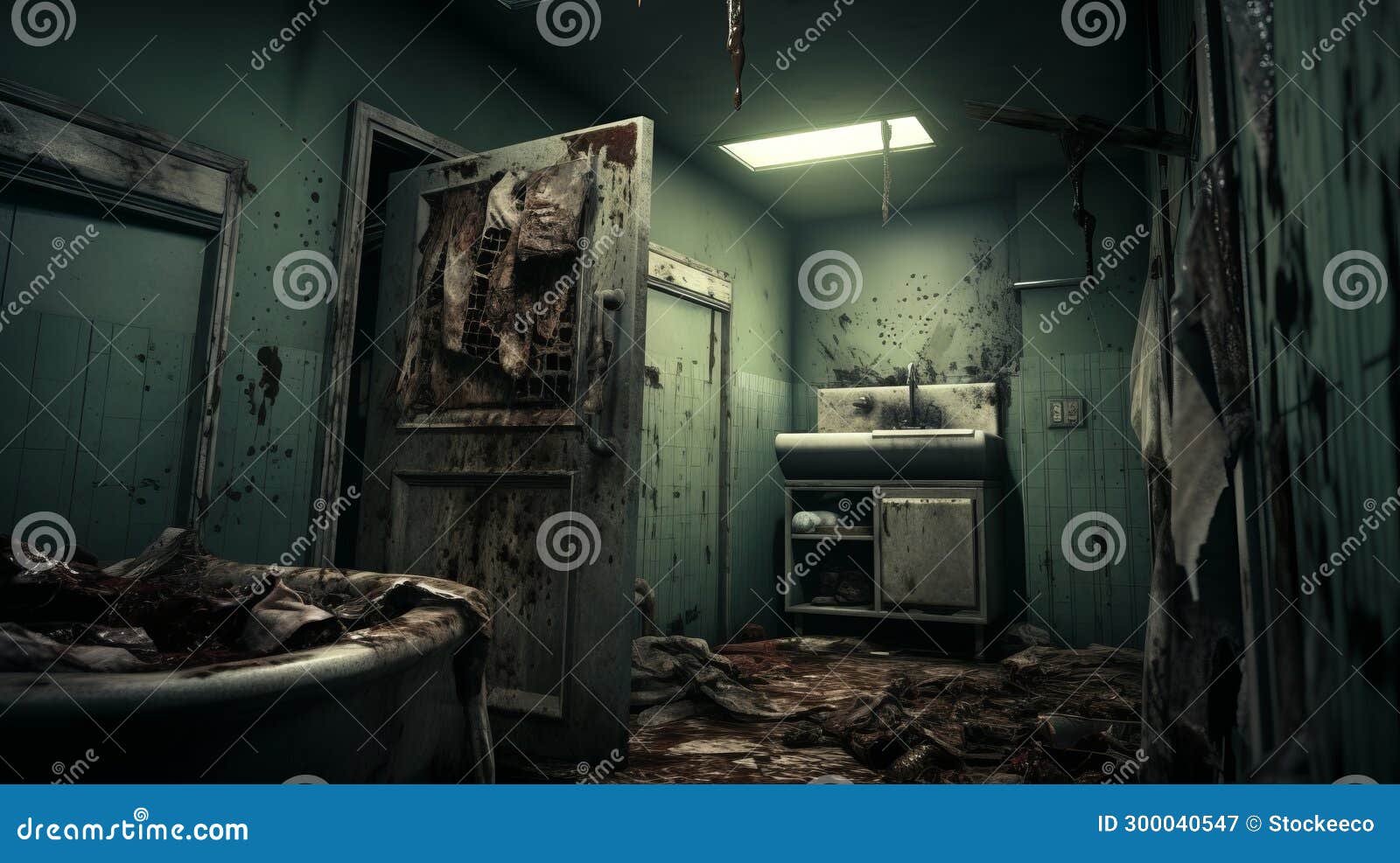 Deteriorated Bathroom Sink a Raphael Lacoste Inspired Artwork Stock ...