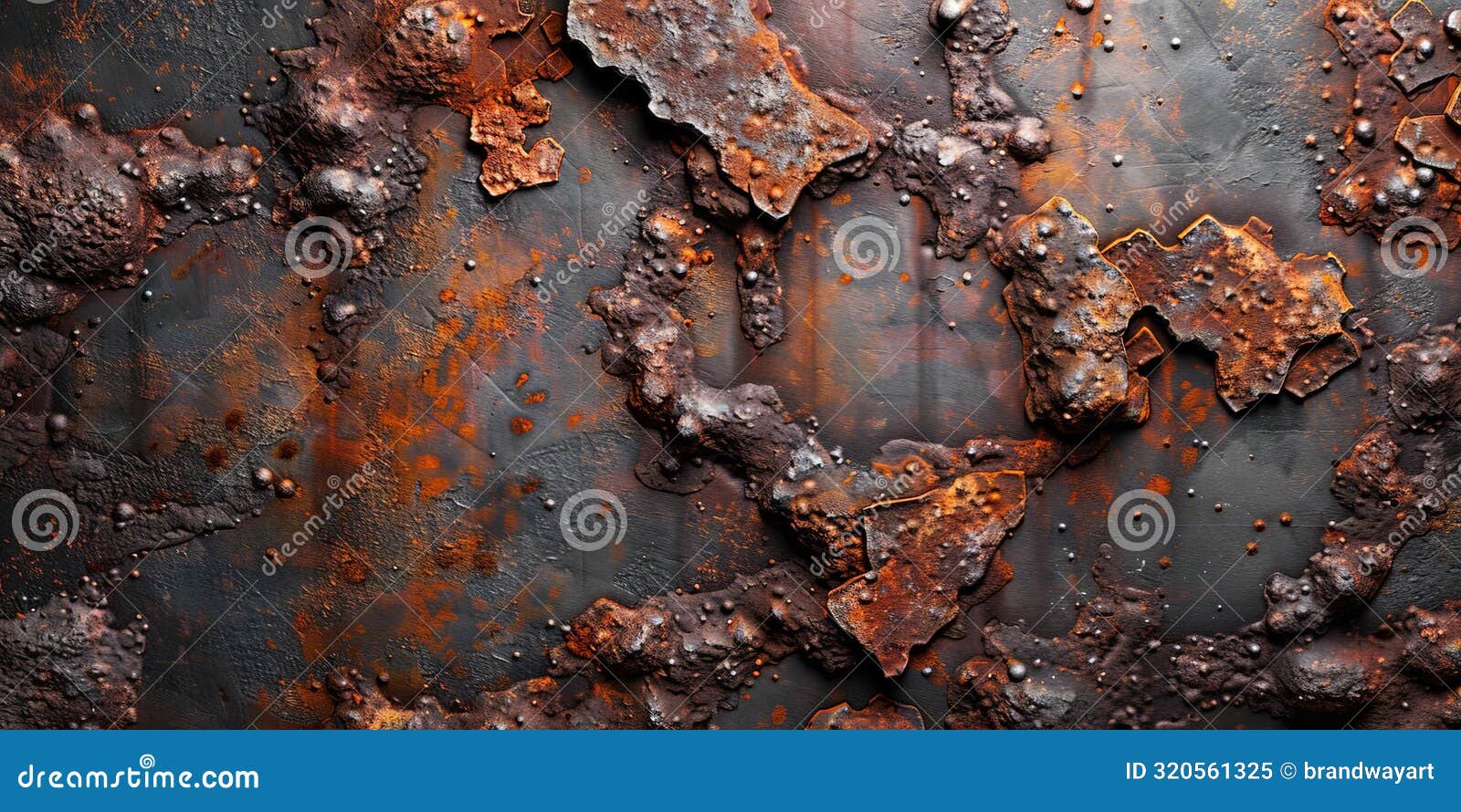 Deteriorated Metal Surface with Heavy Rusting Stock Illustration ...