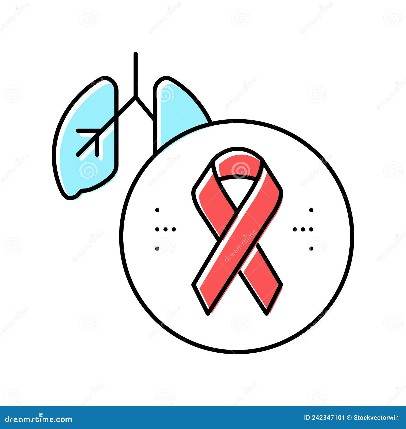 Deterioration of Lung Function in Hiv Infected Patients Color Icon ...