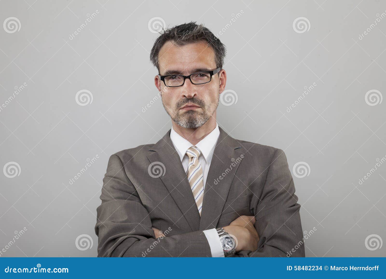 Determinated business man stock photo. Image of glasses - 58482234