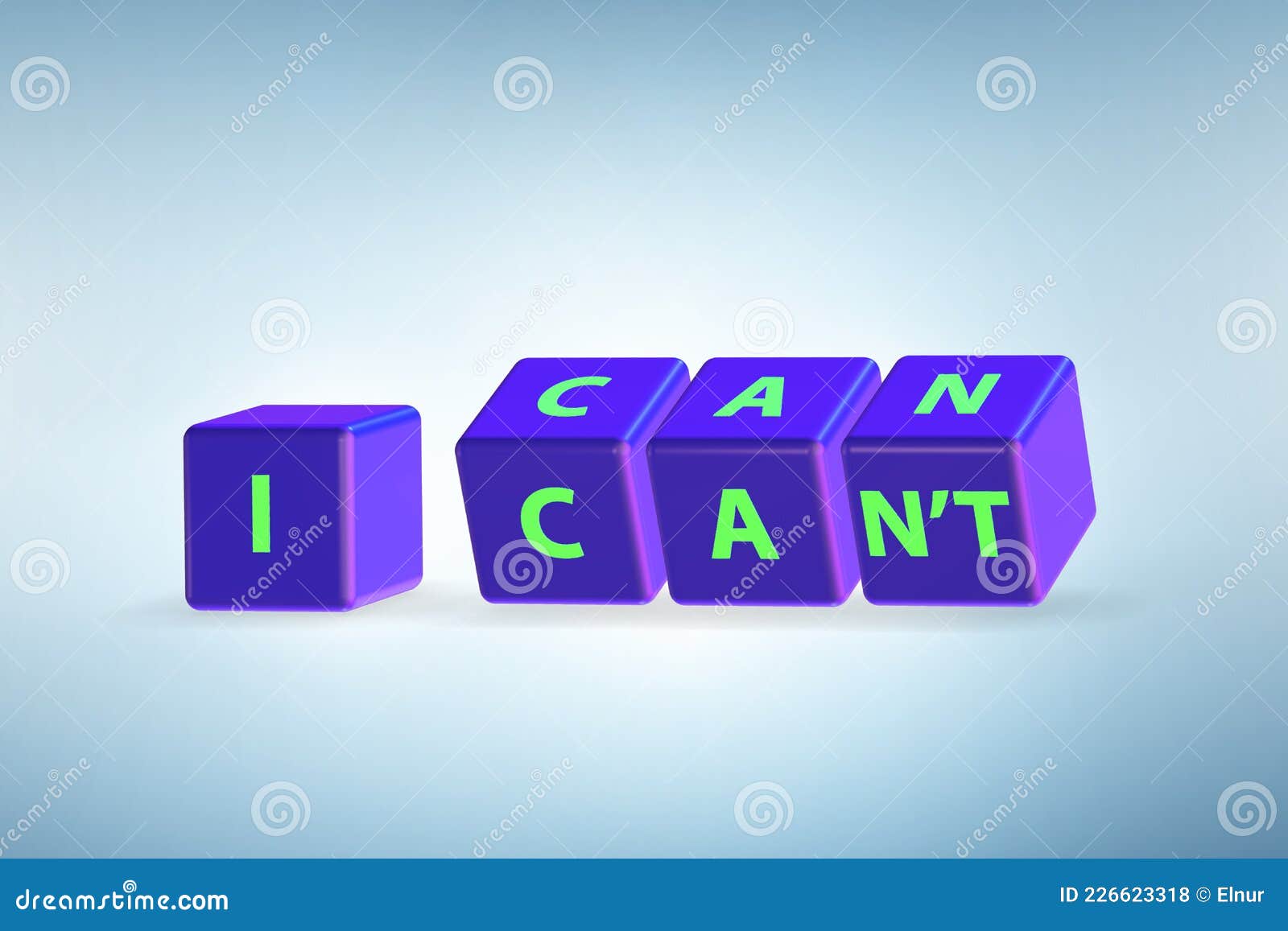 Determination Concept with Rotating Cubes - 3d Rendering Stock Photo ...