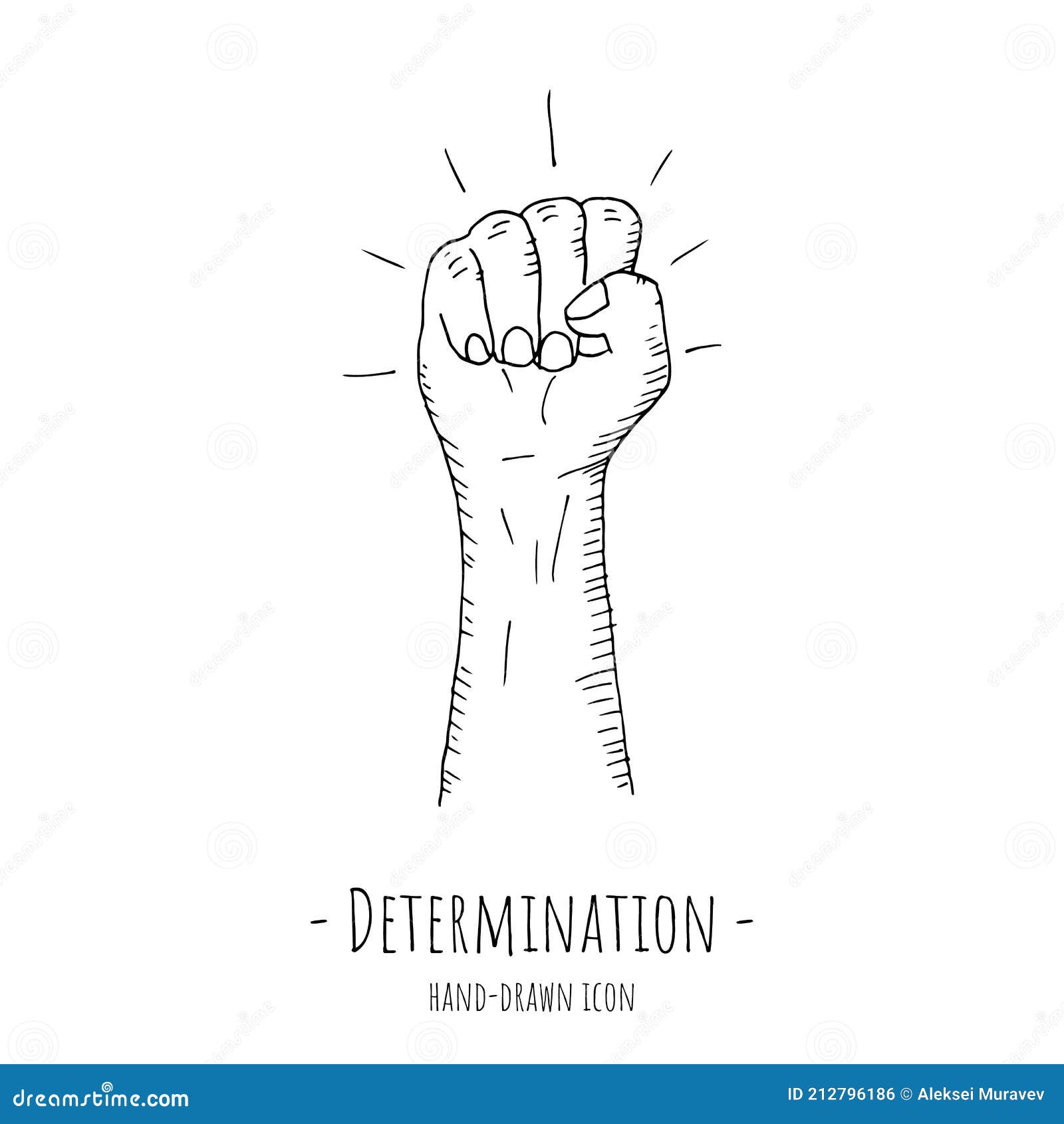 Determination Icon. Vector Illustration Stock Vector - Illustration of ...