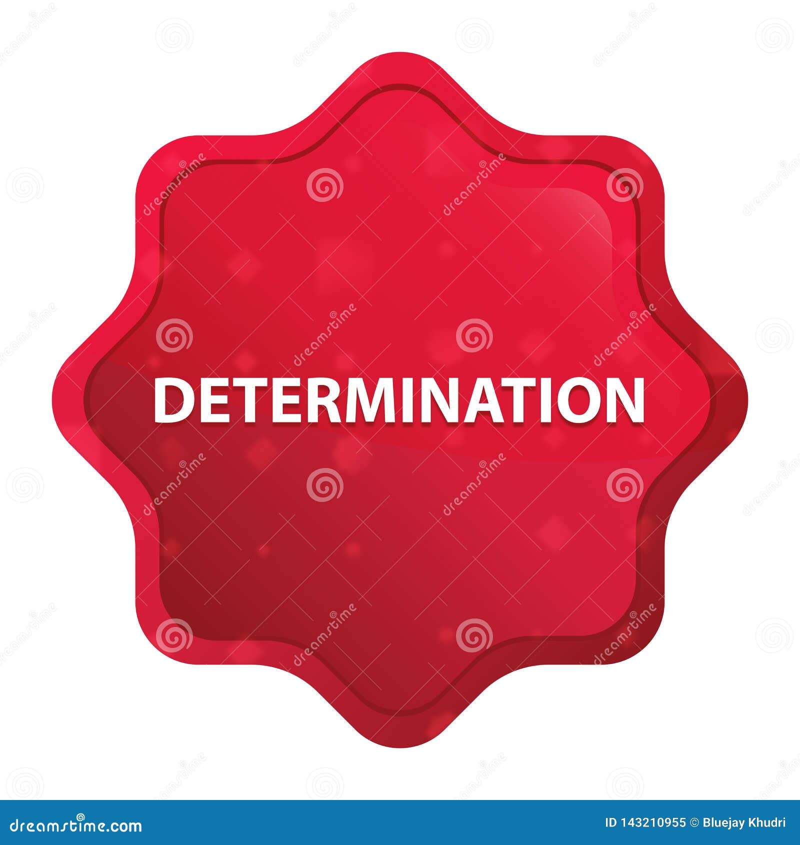 Determination Misty Rose Red Starburst Sticker Button Stock ...