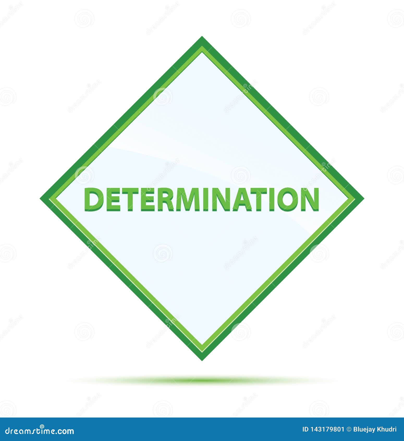 Determination Modern Abstract Green Diamond Button Stock Illustration ...
