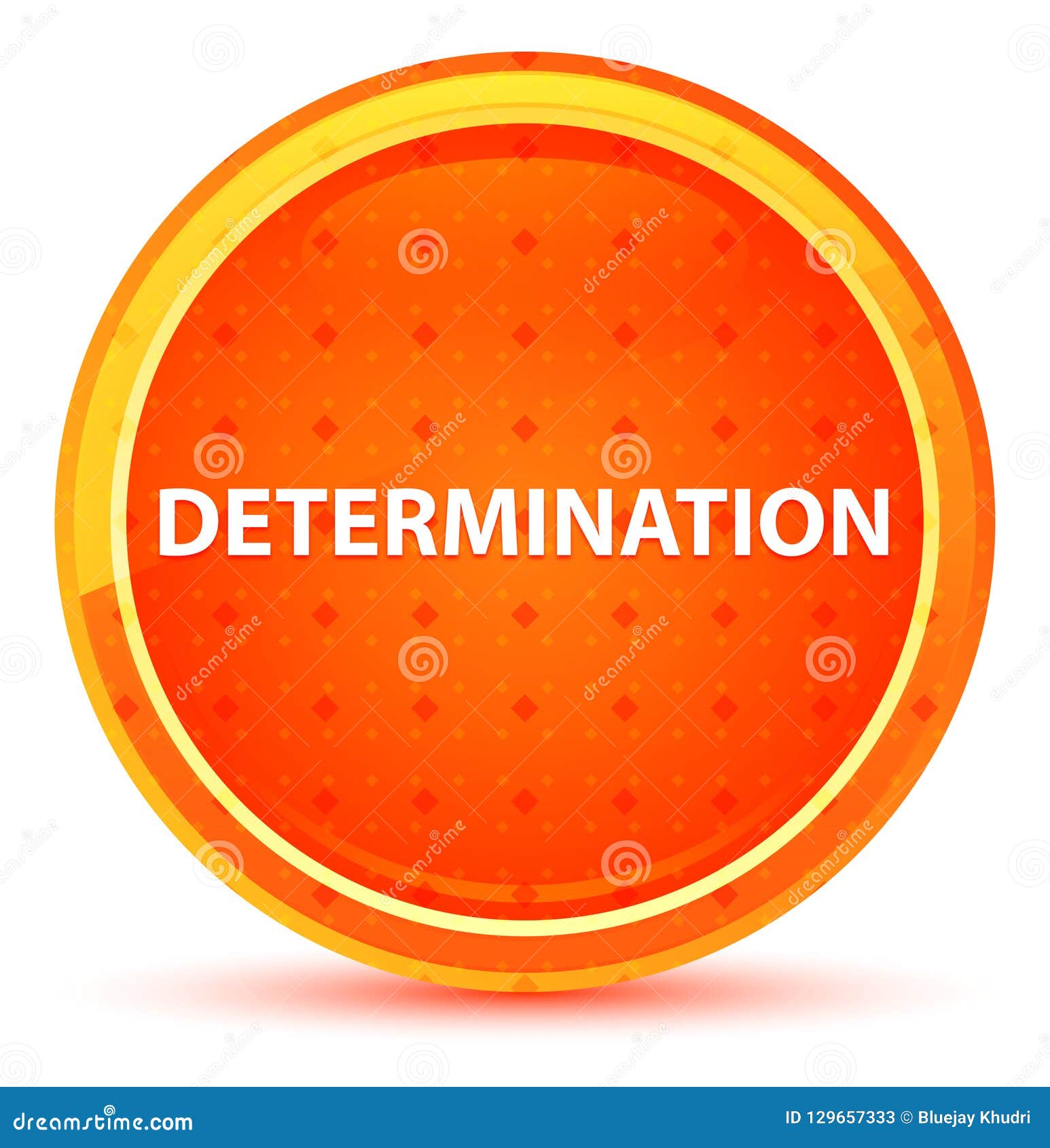 Determination Natural Orange Round Button Stock Illustration ...