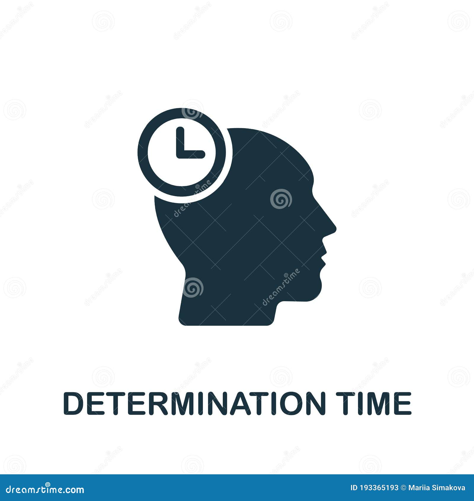 Determination Time Icon. Simple Element from Time Management Collection ...