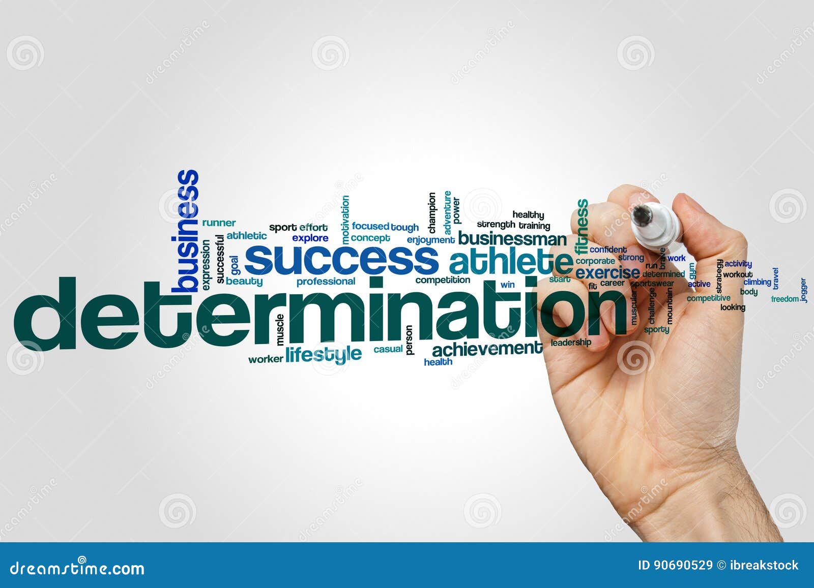Determination Word Art
