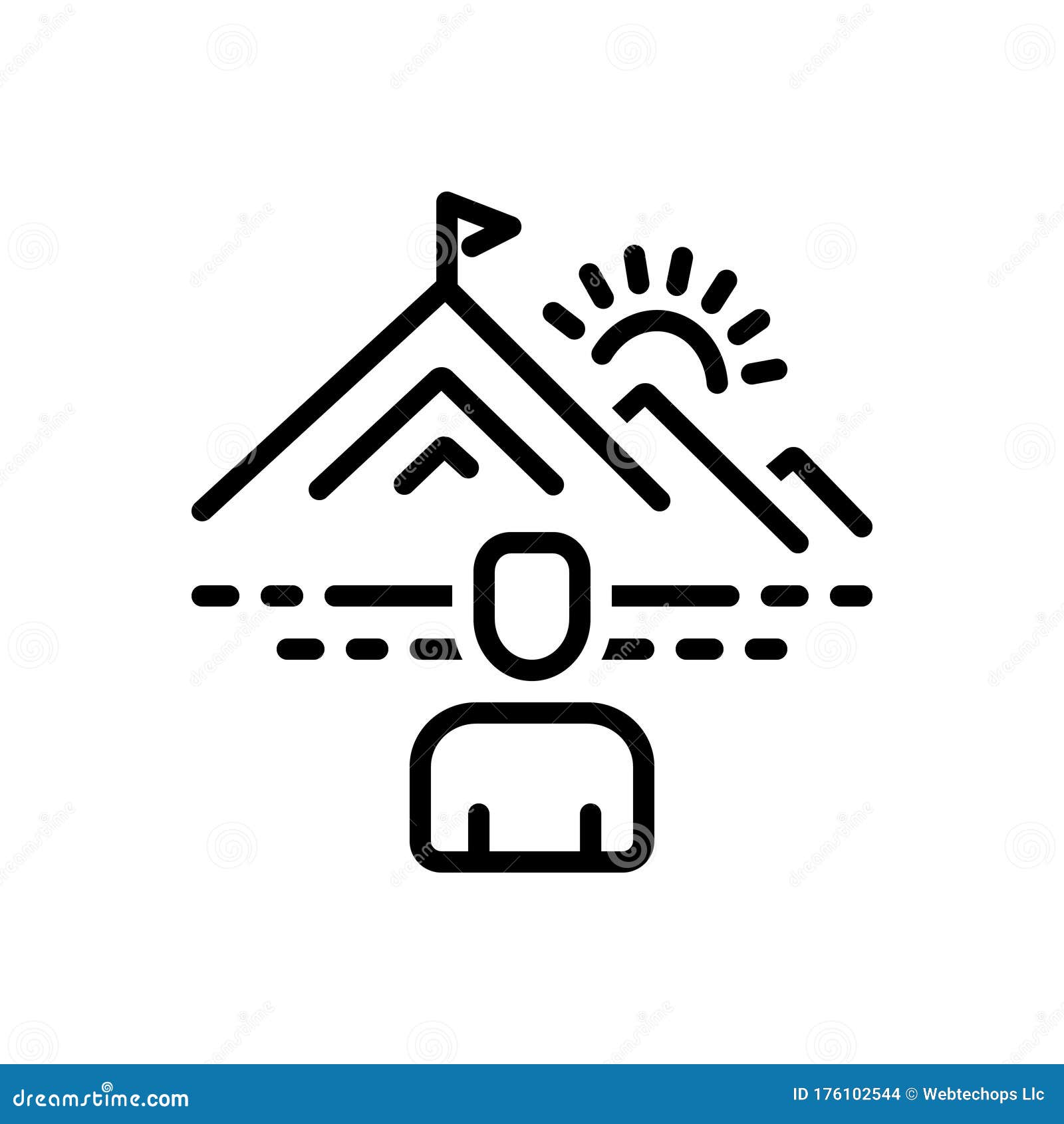 Determine Career Path Concept Icon Royalty-Free Cartoon | CartoonDealer ...