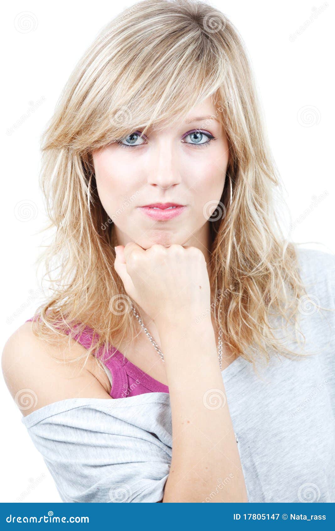 Determined beauty stock image. Image of isolated, female - 17805147