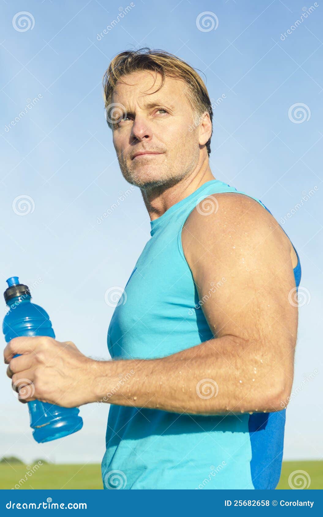 Determined Looking Sportsman. Stock Photo - Image of male, lifestyle ...