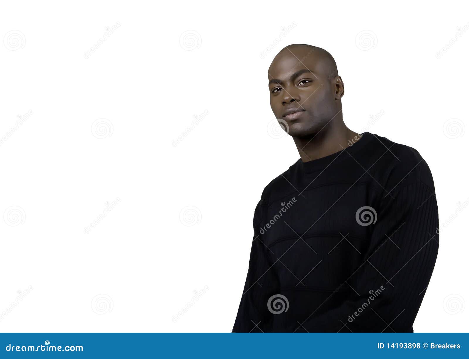 Determined Man stock photo. Image of happy, genius, black - 14193898
