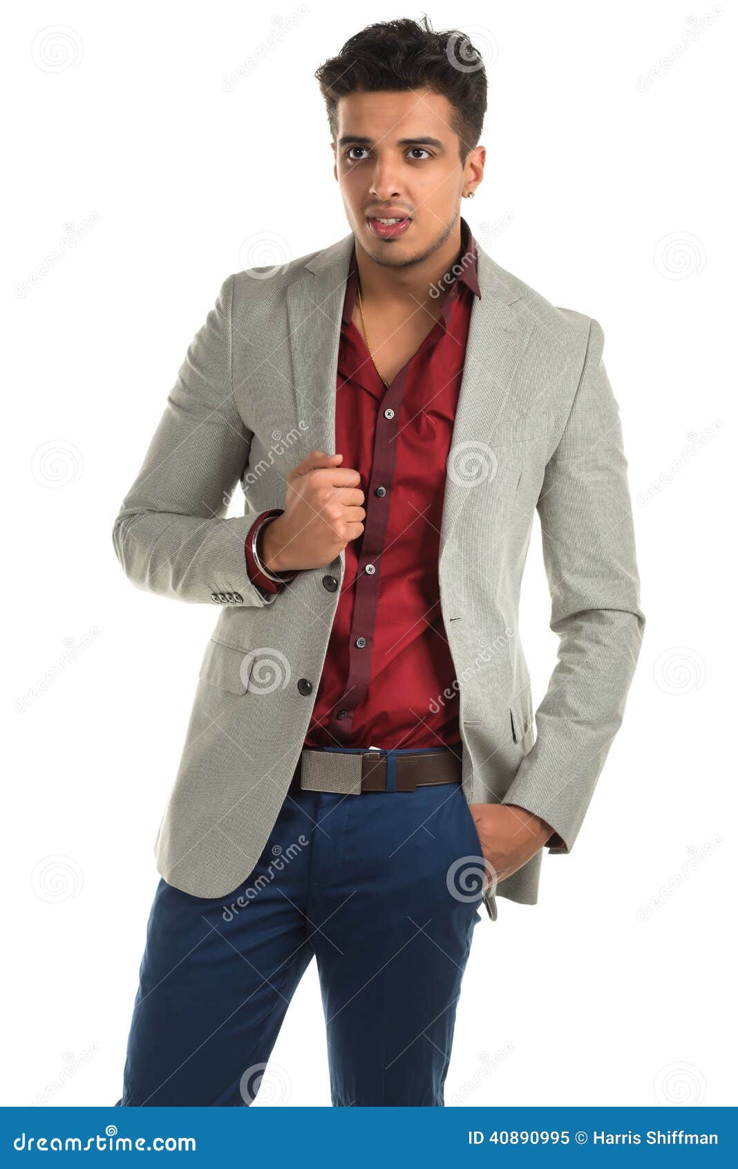 Determined man stock image. Image of beauty, blazer, sport - 40890995