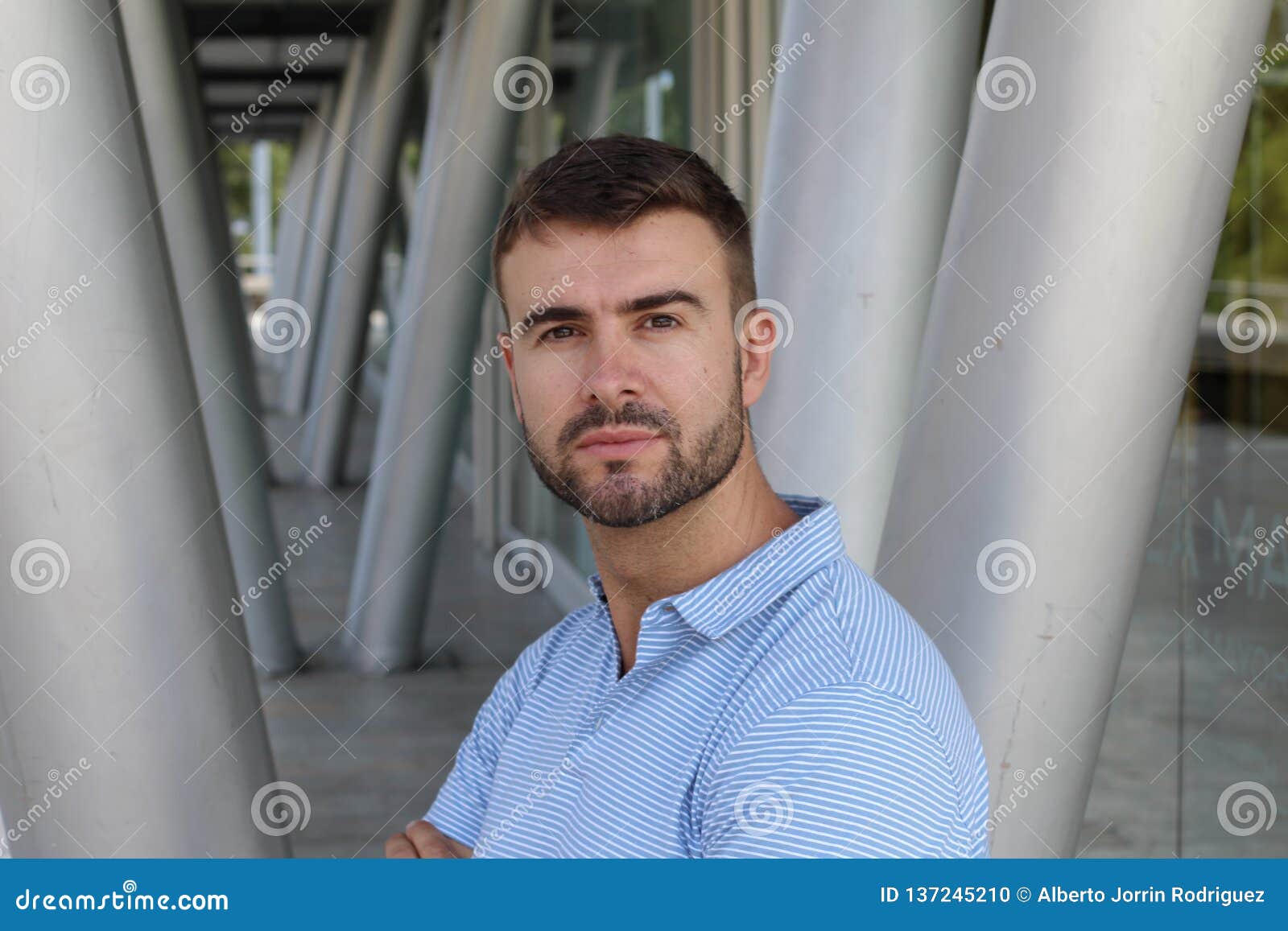 Determined Man Looking at Camera Stock Photo - Image of education ...