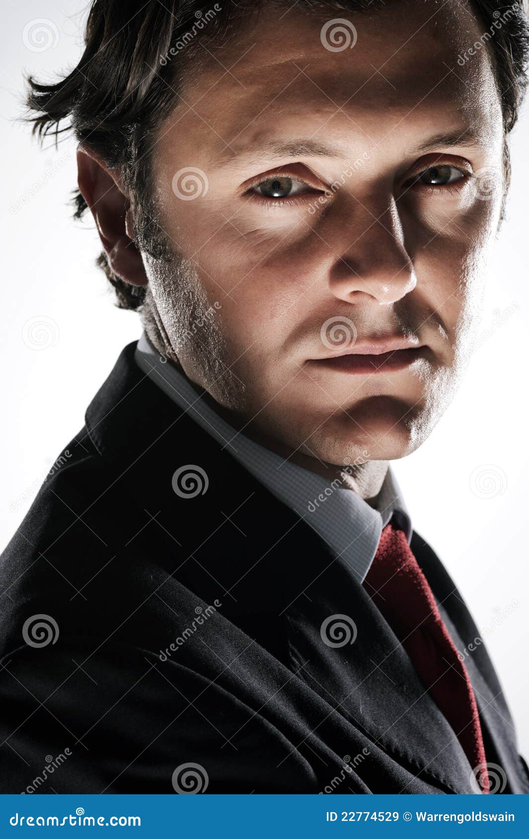 Determined portrait stock image. Image of wily, white - 22774529