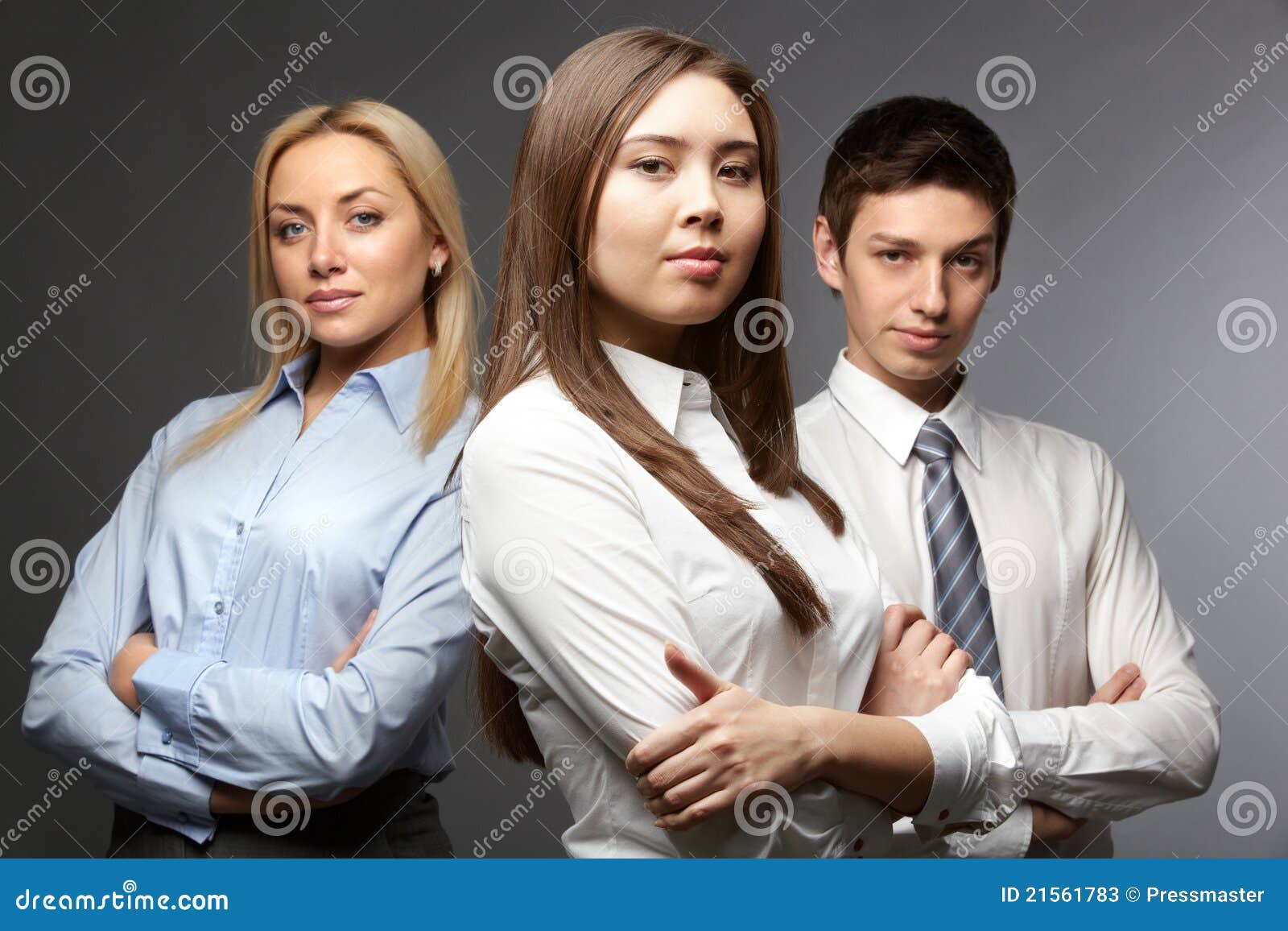 Determined team stock image. Image of crossed, business - 21561783